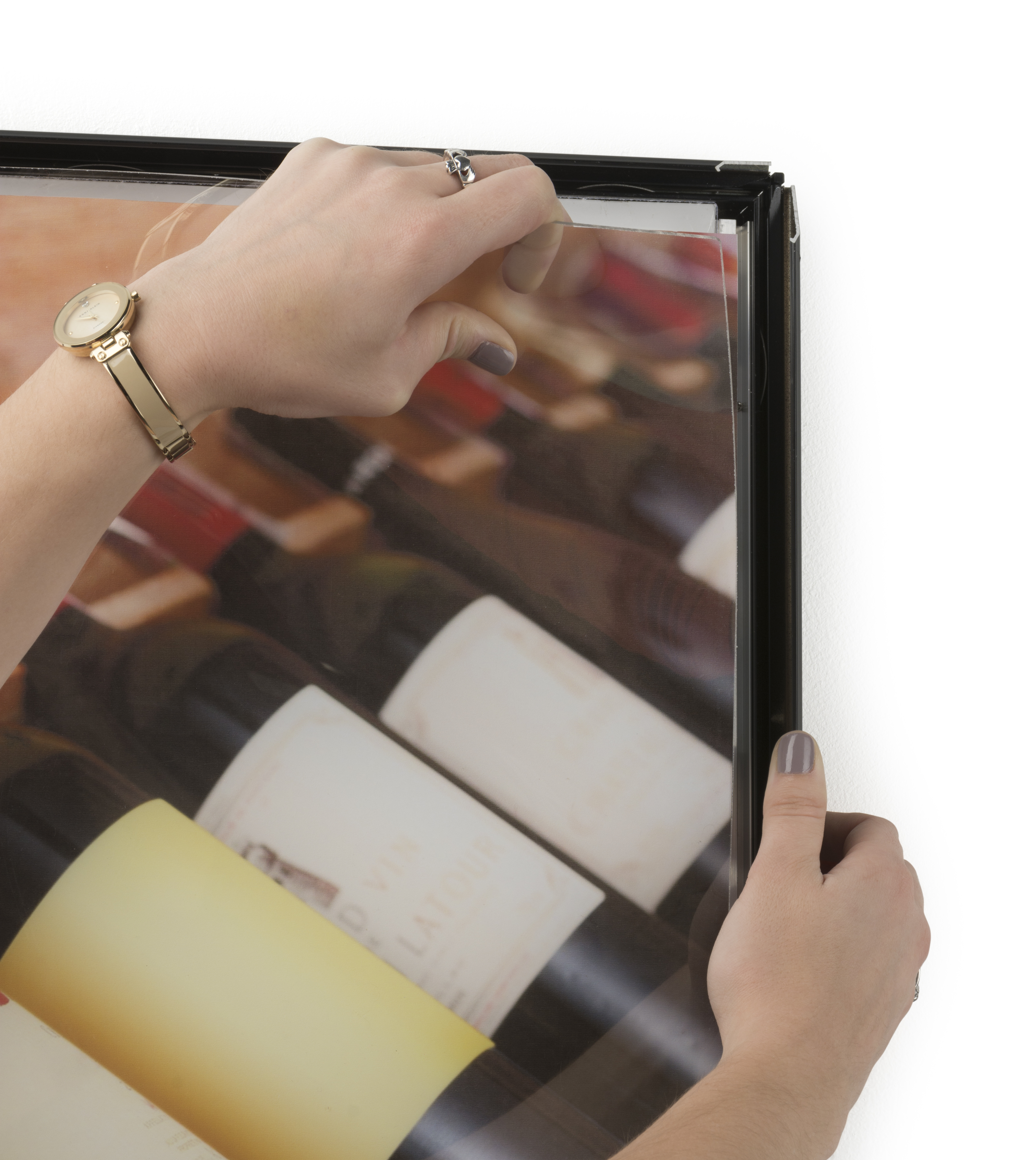 Black 16” x 20” Light Box Display | Wall Mounted | Displays2Go