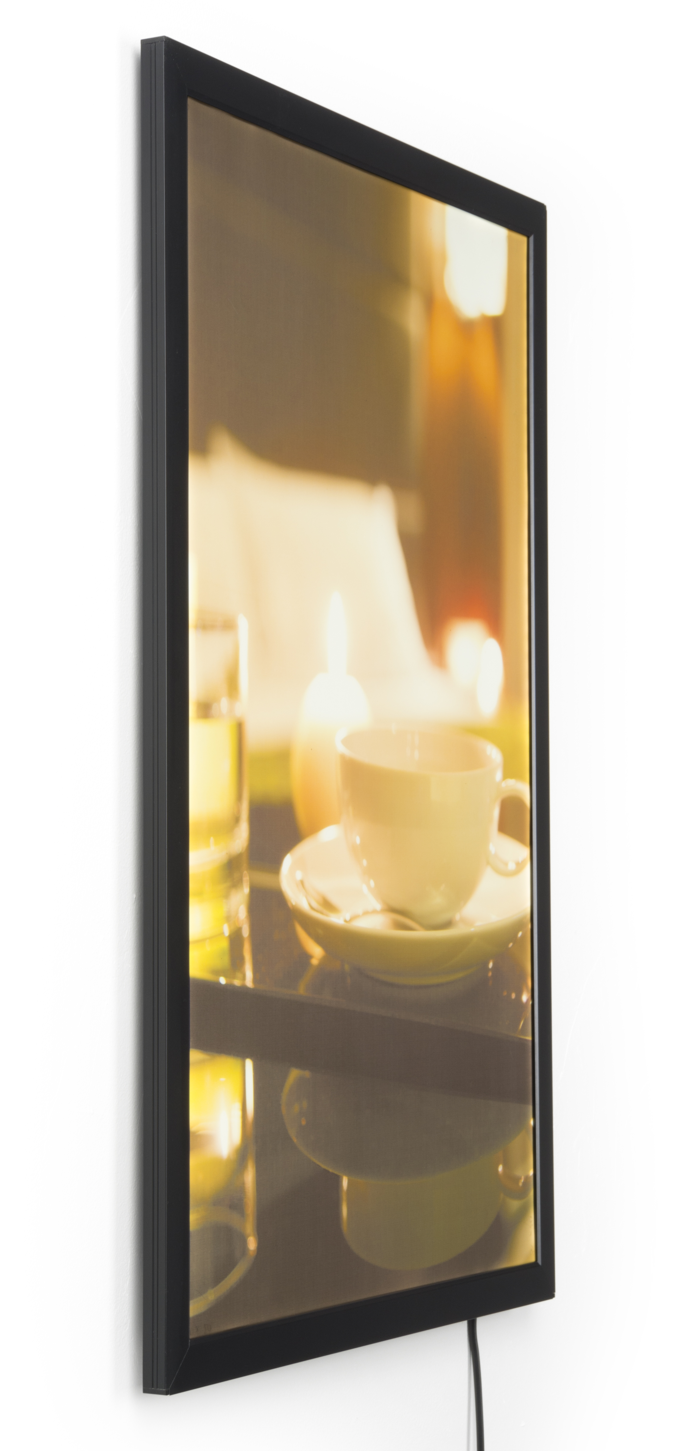 Black 20" x 30" LED Lightbox | Acrylic Light Guided Panel | Displays2Go