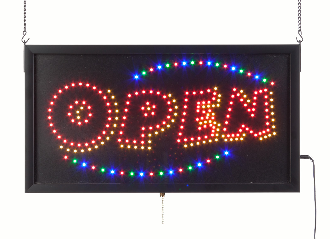This LED Open Sign will Get Passersby Attention! Browse Many Different ...