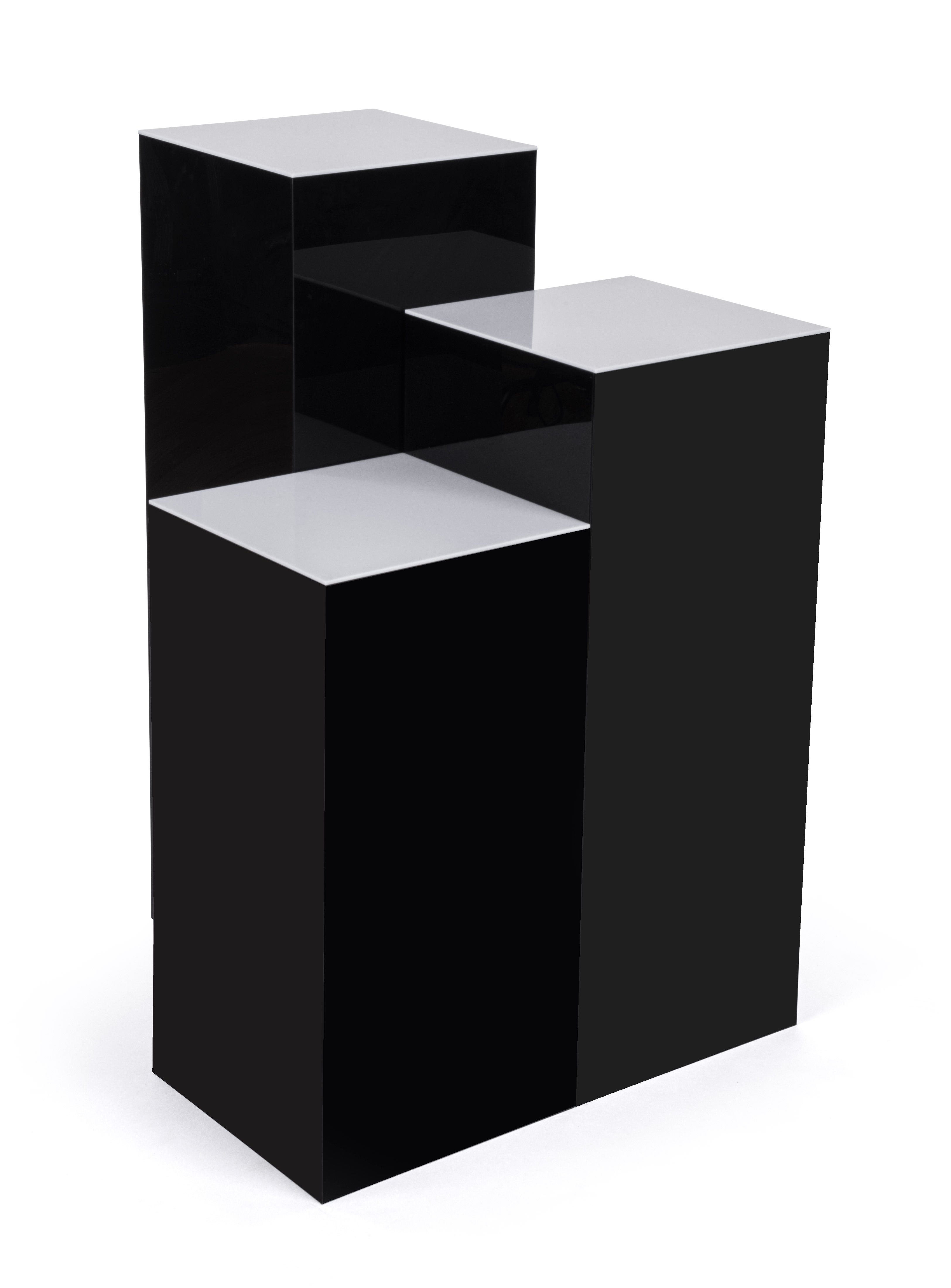 Lighted Pedestal Stand Set | 3 Modern Floor Standing LED Riser ...