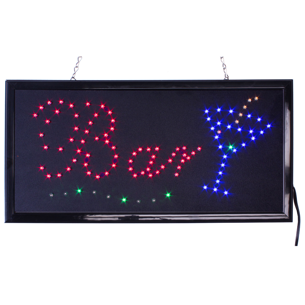 Illuminated LED Bar Sign - Red, Blue, Green & Yellow | Displays2Go