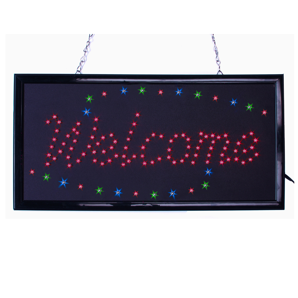 "Welcome" LED Sign - Red, Blue and Green | Displays2Go