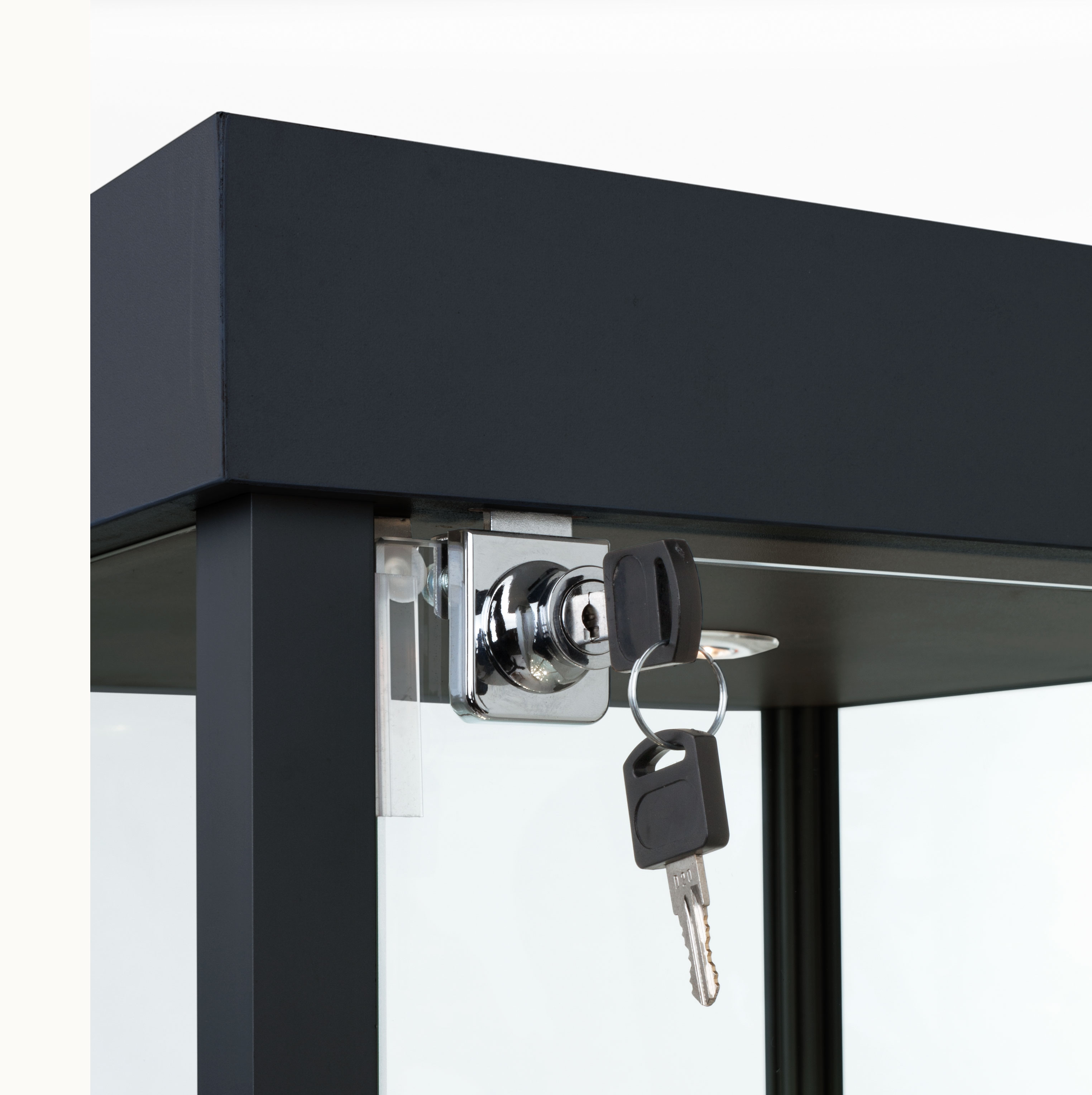 LED Tower Display Case | Fixed Glass Shelves | Displays2Go