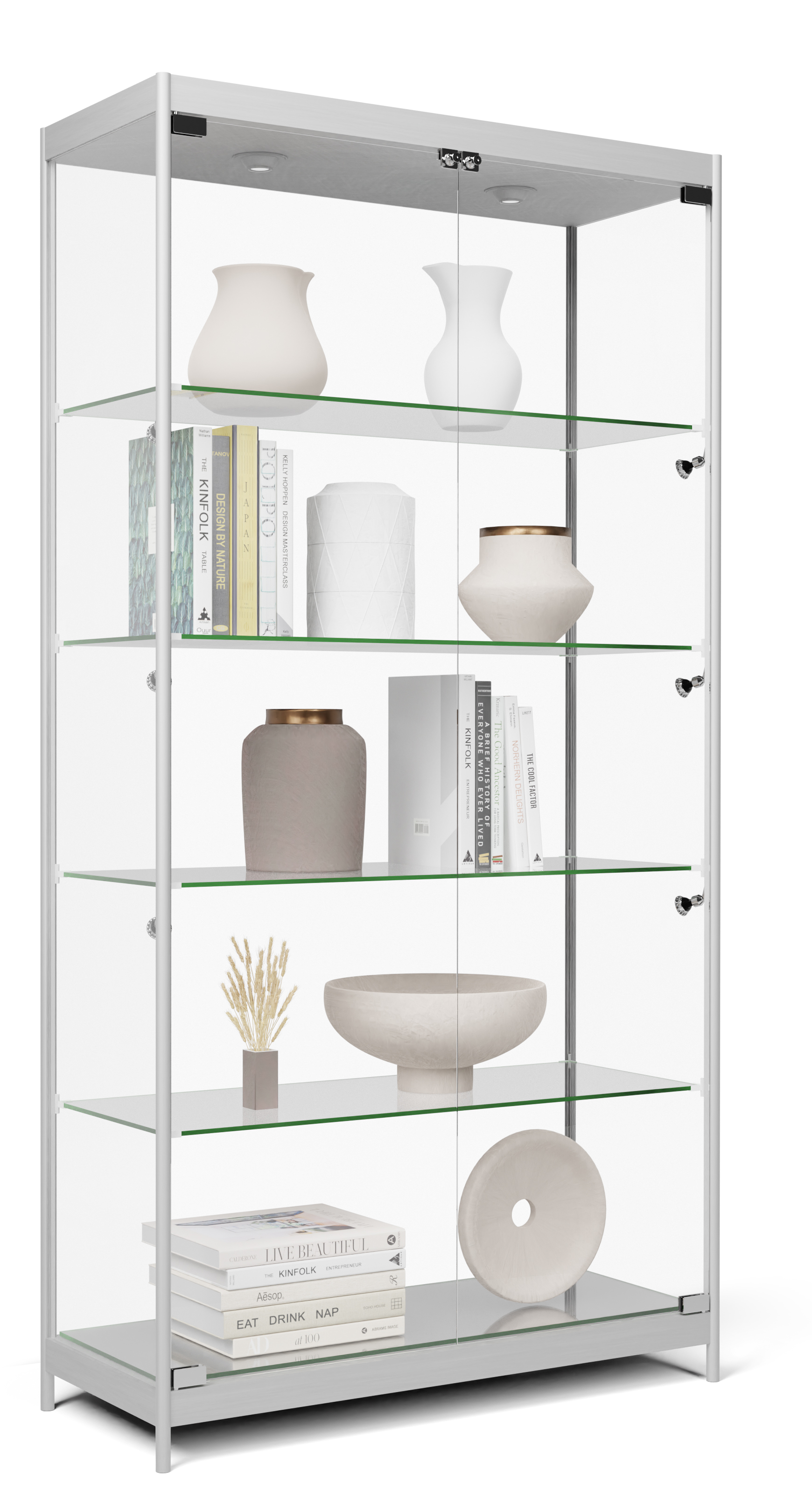 LED Illuminated Display Cabinet | 8 Adjustable Lights | Displays2Go