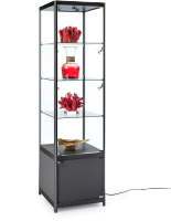Floor Standing Display Cases | Retail Glass Towers and Showcases