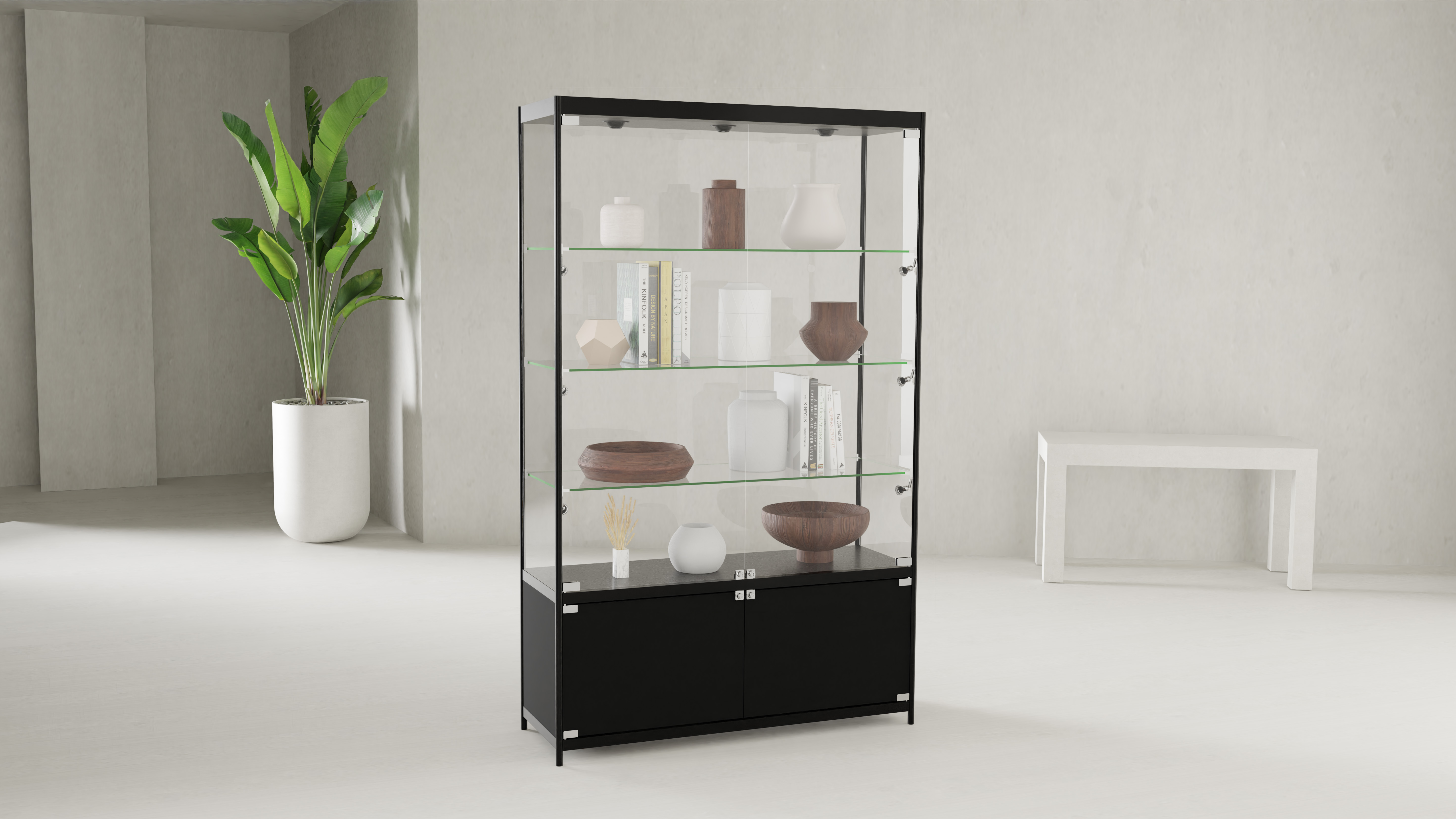 LED Retail Display Cabinet | 9 Lights | Displays2Go