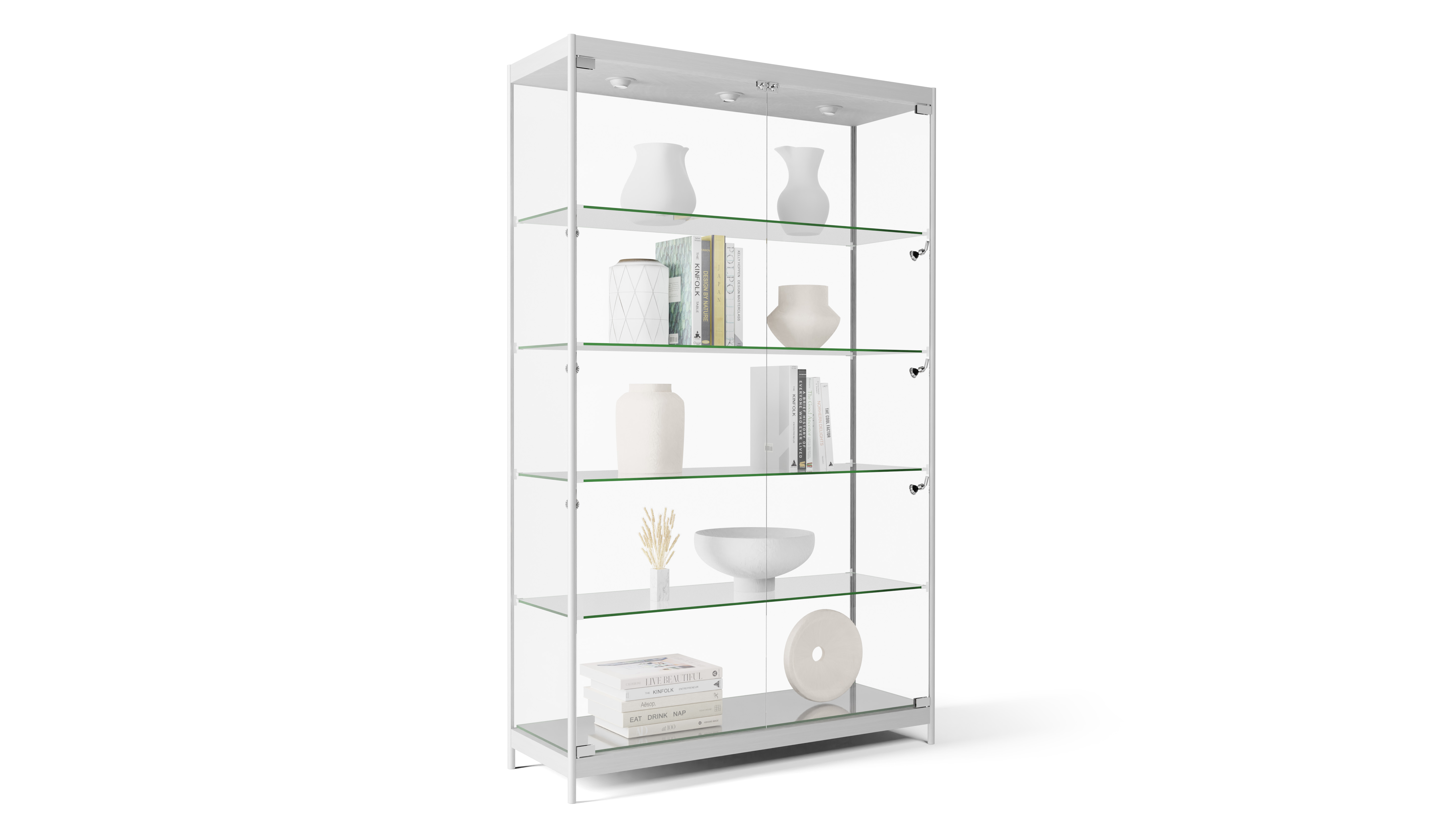 Wide LED Display Case | Anodized Aluminum Frame | Displays2Go