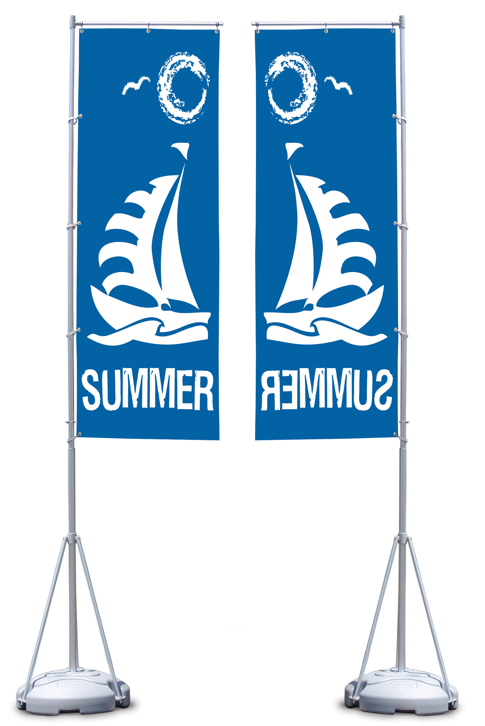 Outdoor Flags and Banners | One Color Printing & TriPole Stand ...