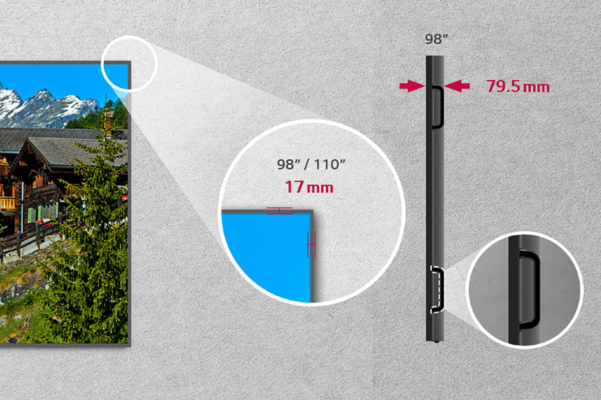 98” Commercial Display Monitor | LG Large Format Design | Displays2Go