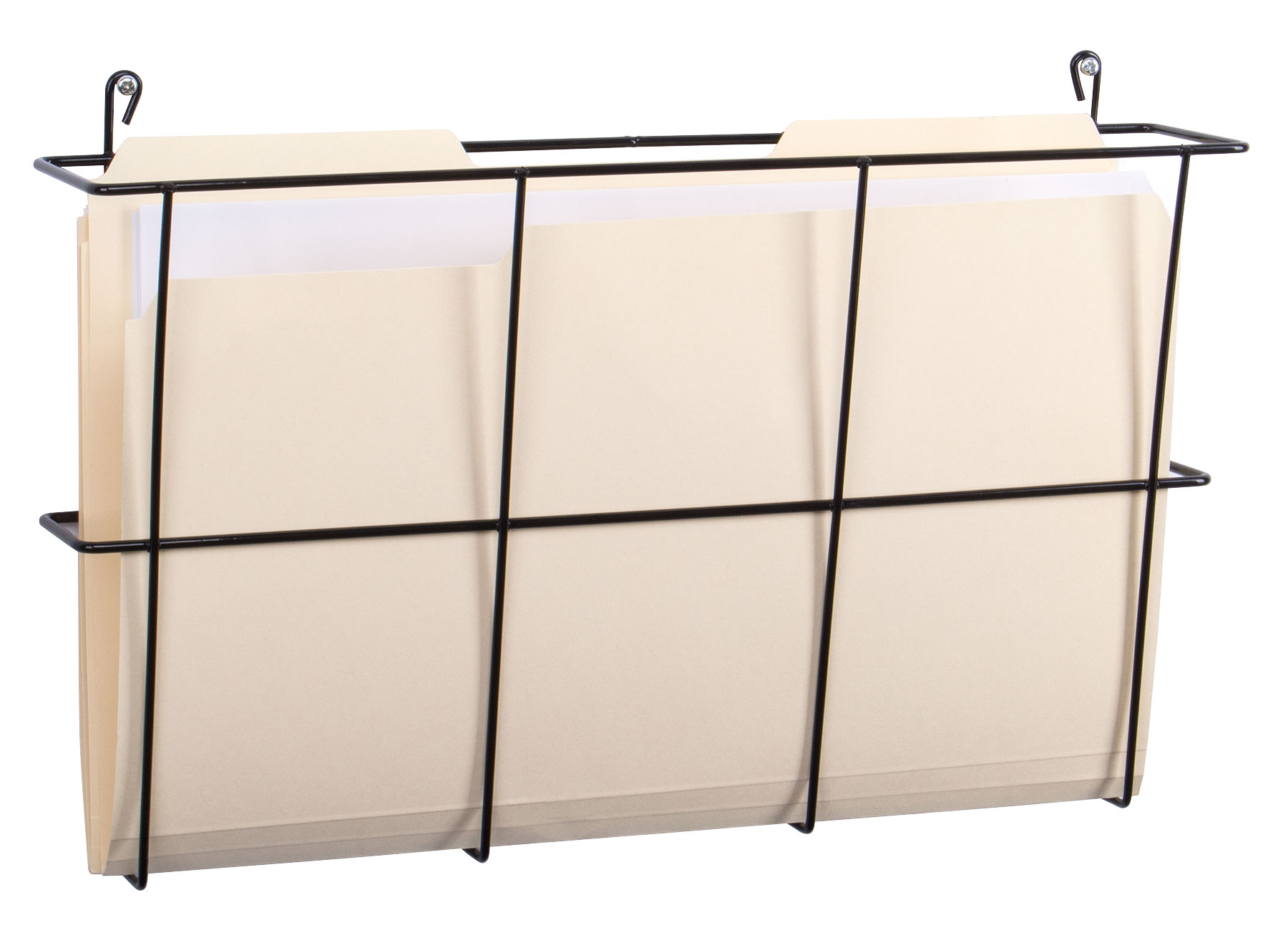 Cubicle Wall File | Steel Wire Construction, Black | Displays2Go