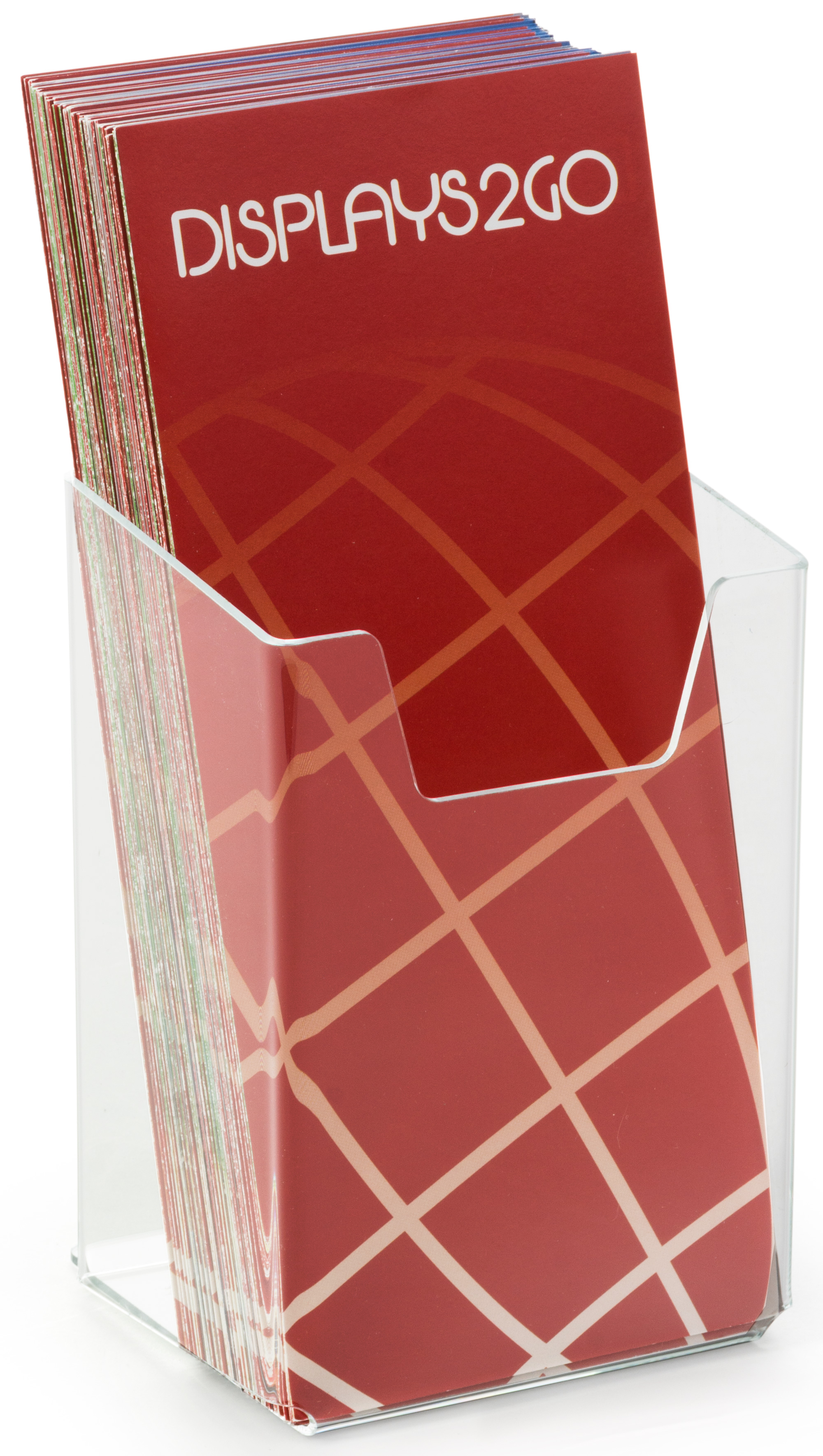 Deep Pocket Brochure Holder | Holds Large Stacks of Leaflets | Displays2Go