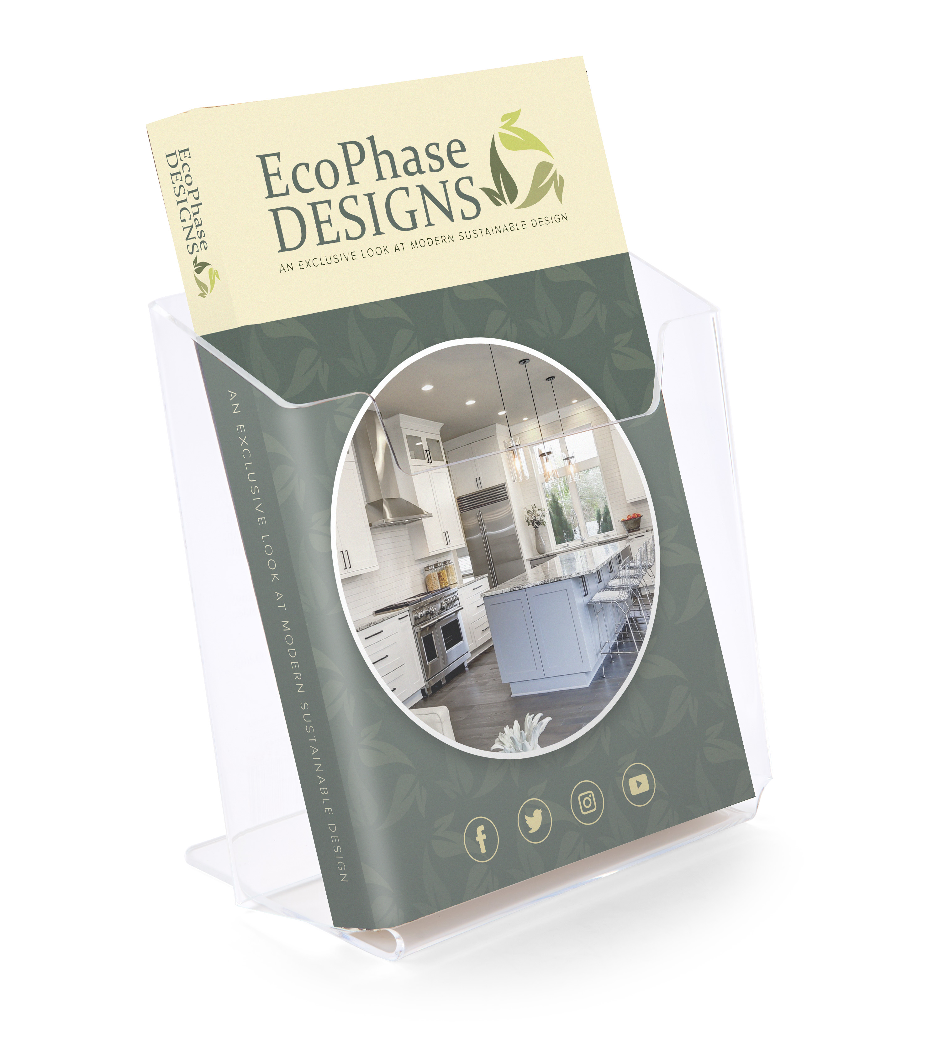 Table Brochure Holder | Clear Single Pocket Rack | Displays2Go