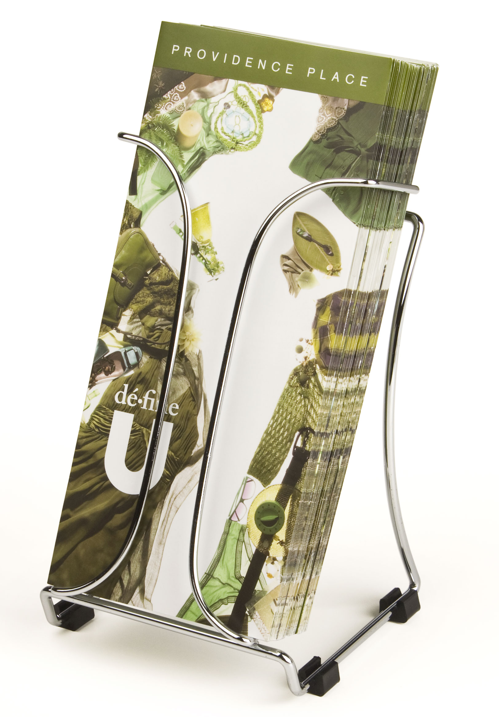 Tri-Fold Brochure Stand | Steel Wire with Chrome Finish | Displays2Go