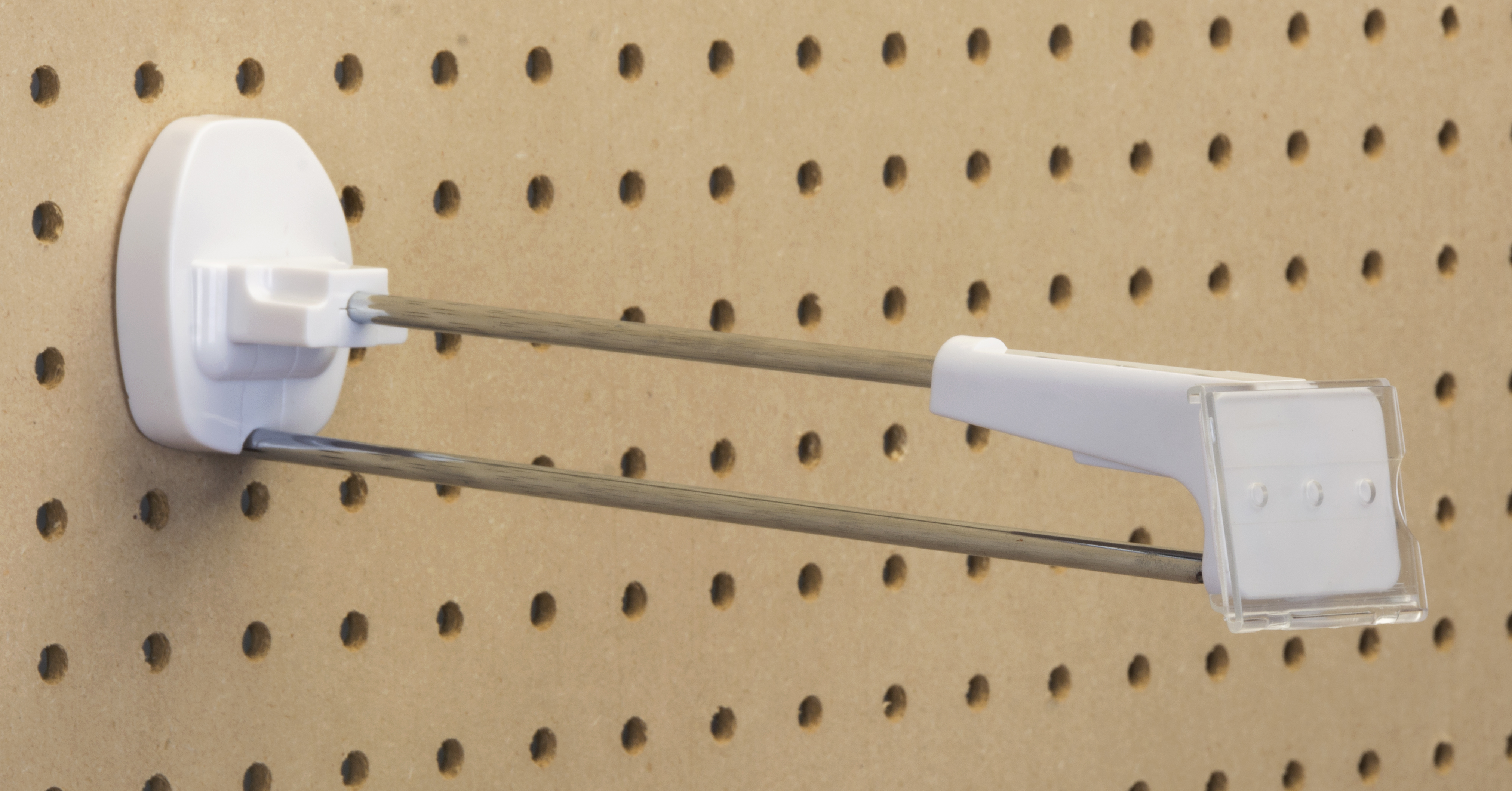 Locking Retail Pegboard Hooks | Magnetic Key Included | Displays2Go