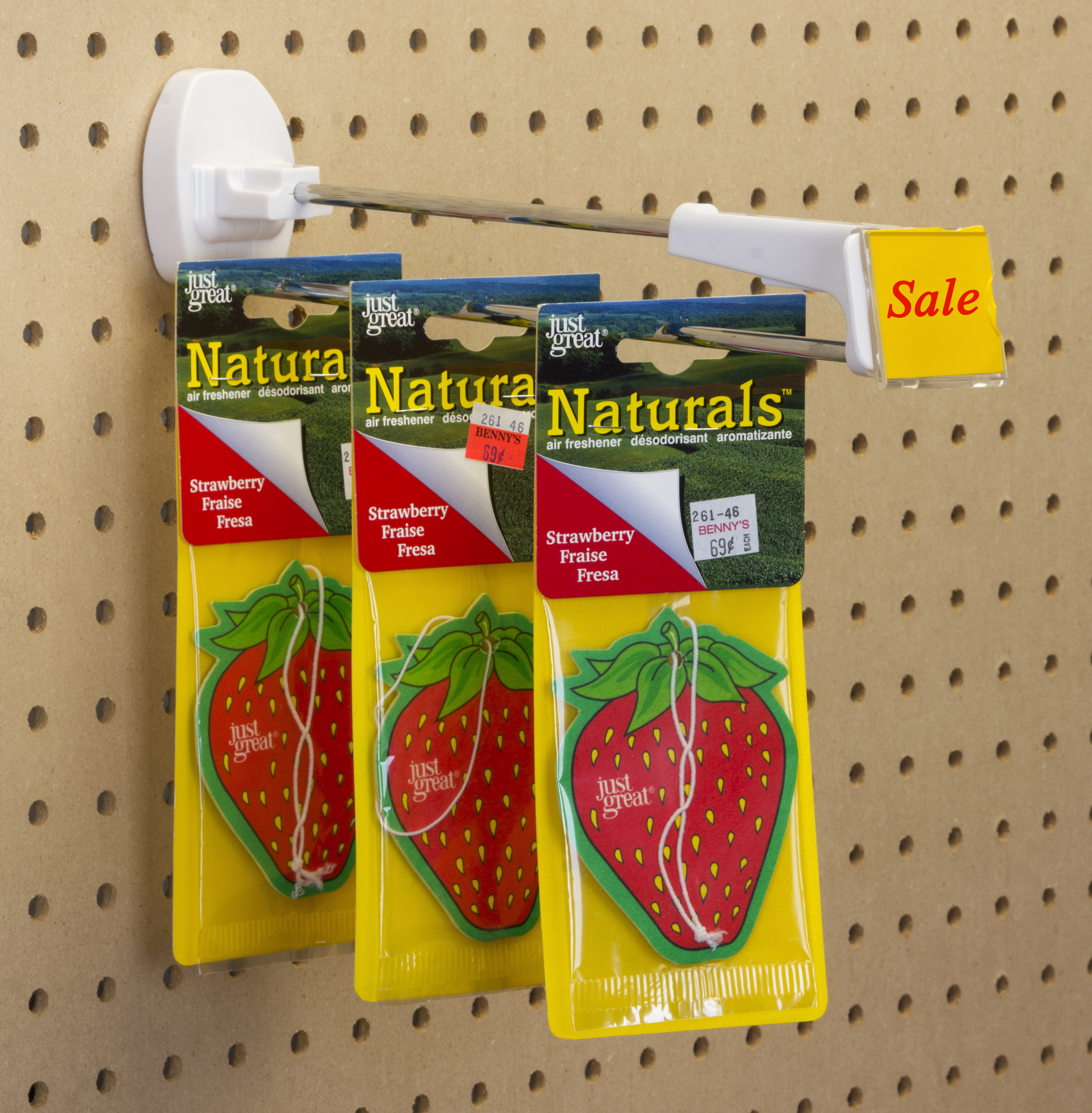 Locking Retail Pegboard Hooks | Magnetic Key Included | Displays2Go