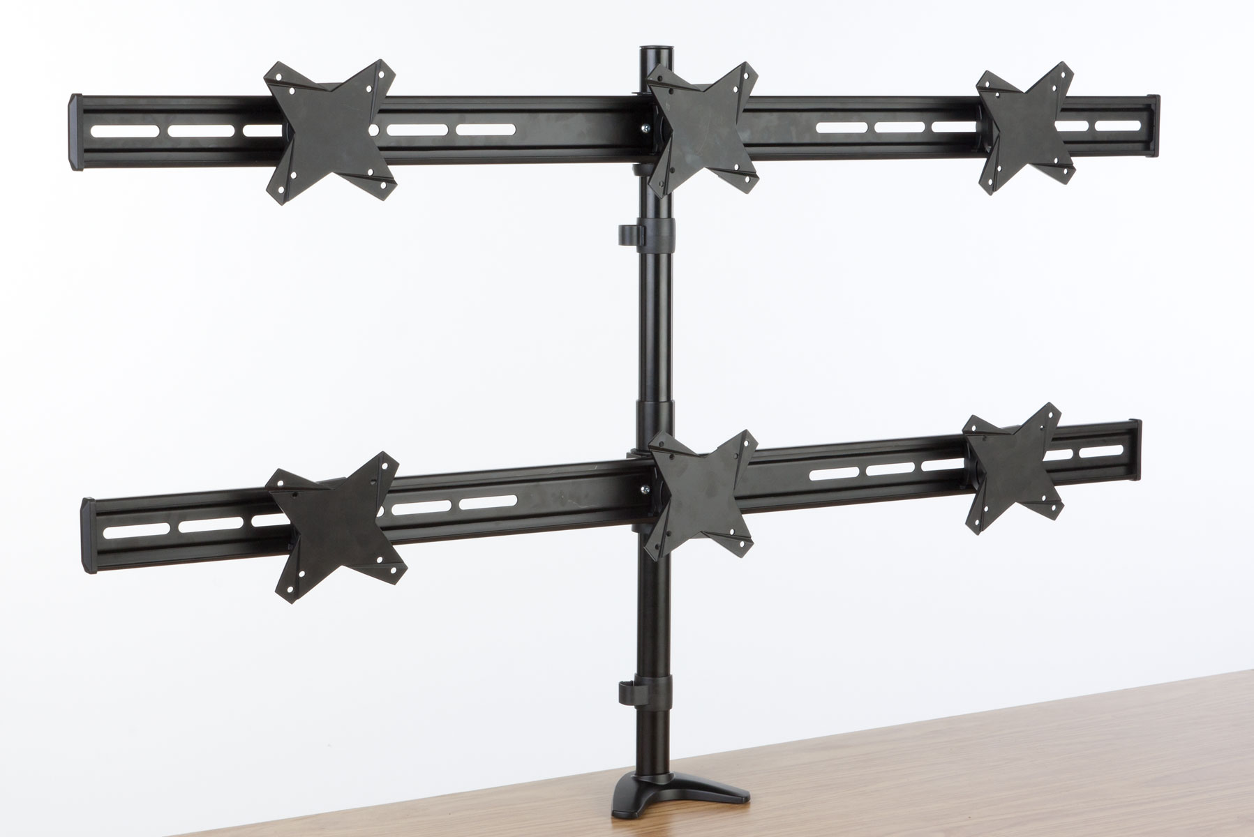 Multiple Monitor Mounts | Dual Arm System for Up to (6) TVs | Displays2Go