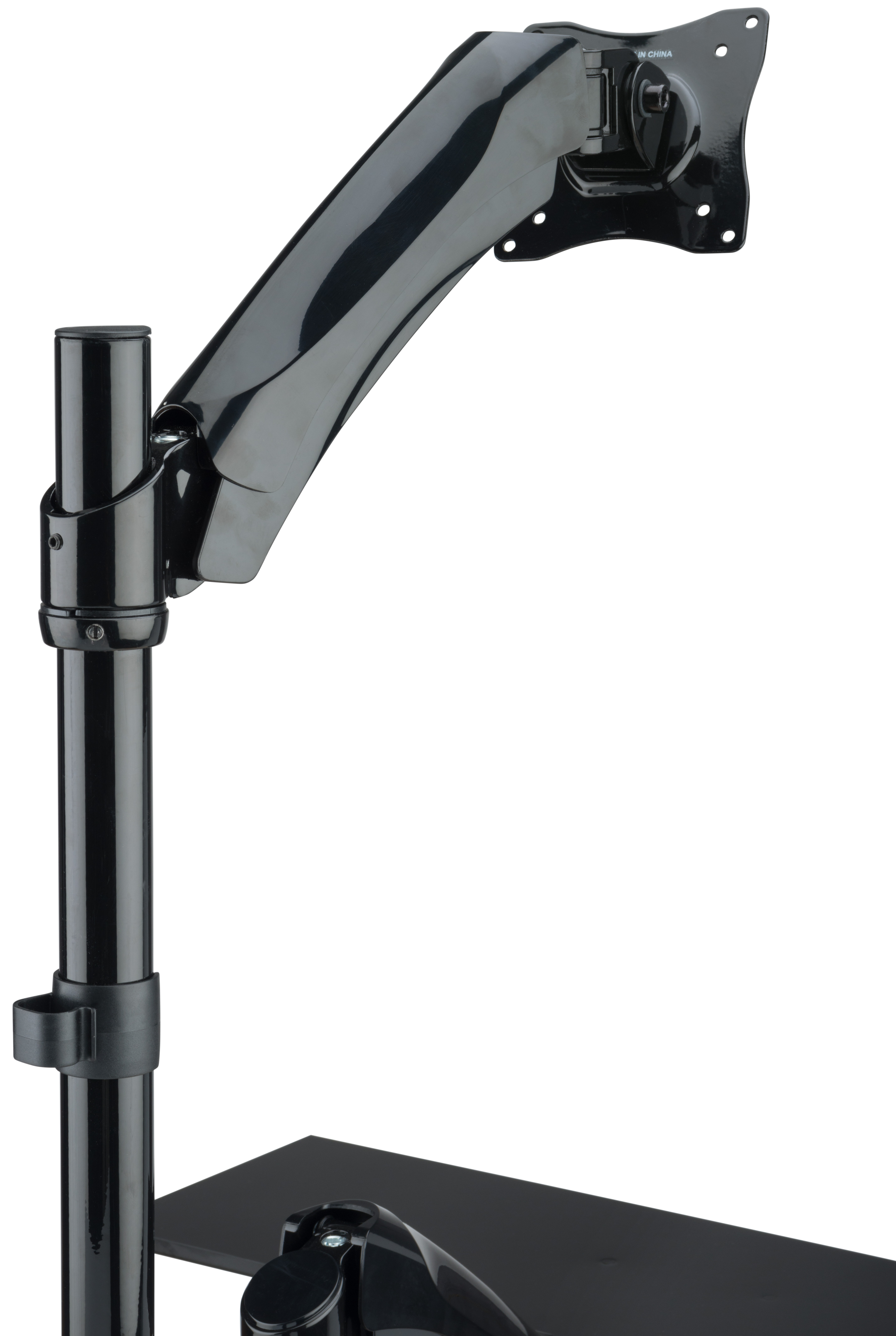 Sit Stand Monitor Arm | Desk Clamp & Grommet Base Included | Displays2Go