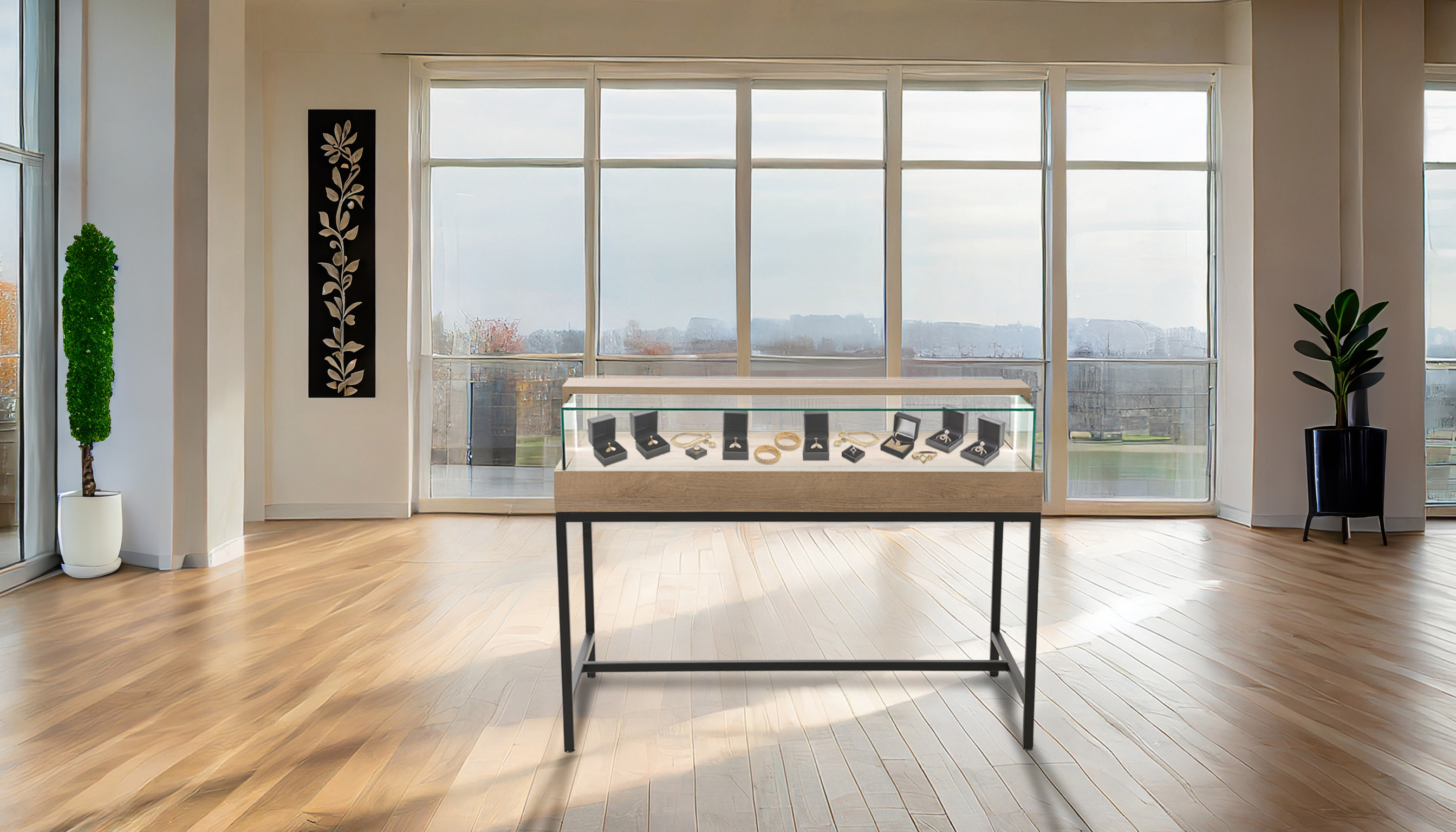 Dispensary Display Case | Tempered Glass Illuminated Showcase | Displays2Go