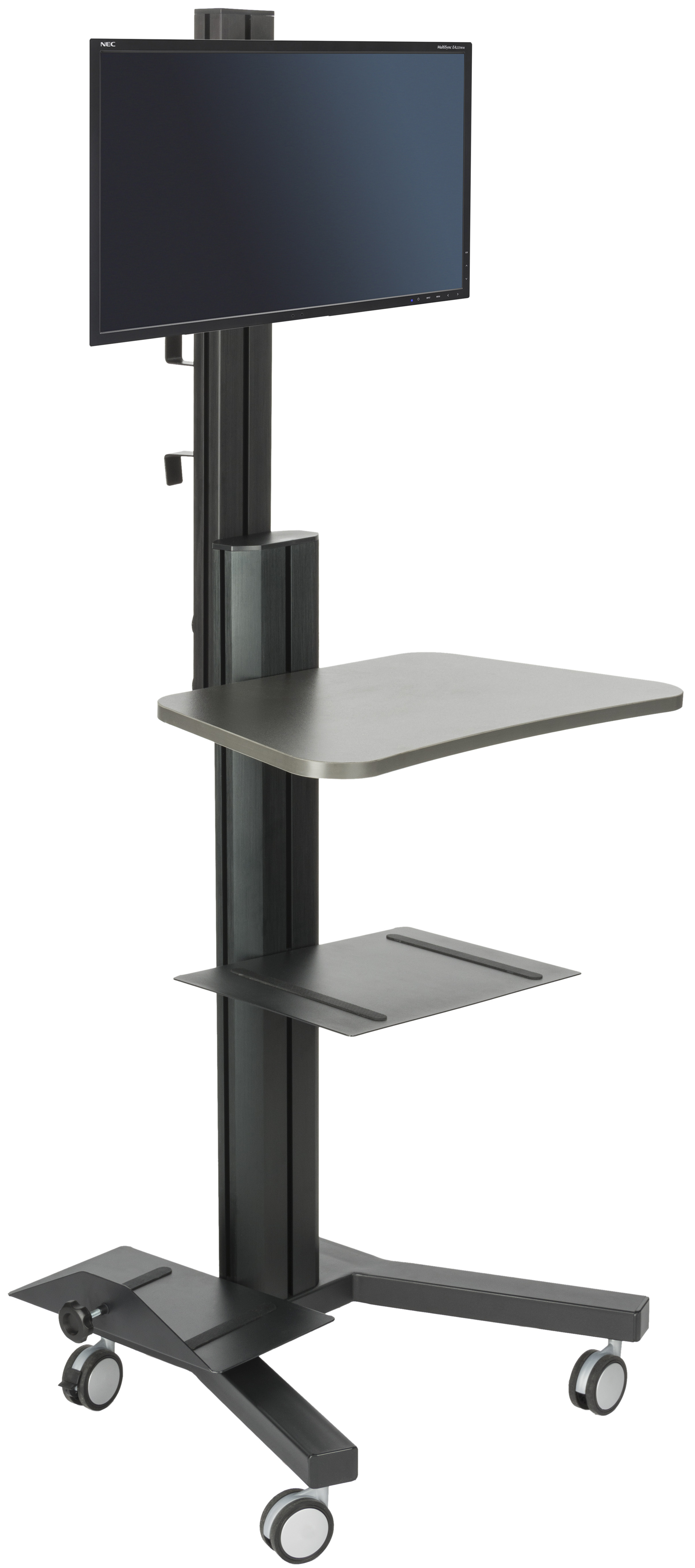 Ergonomic Computer Workstation | Sliding Keyboard Shelf | Displays2Go