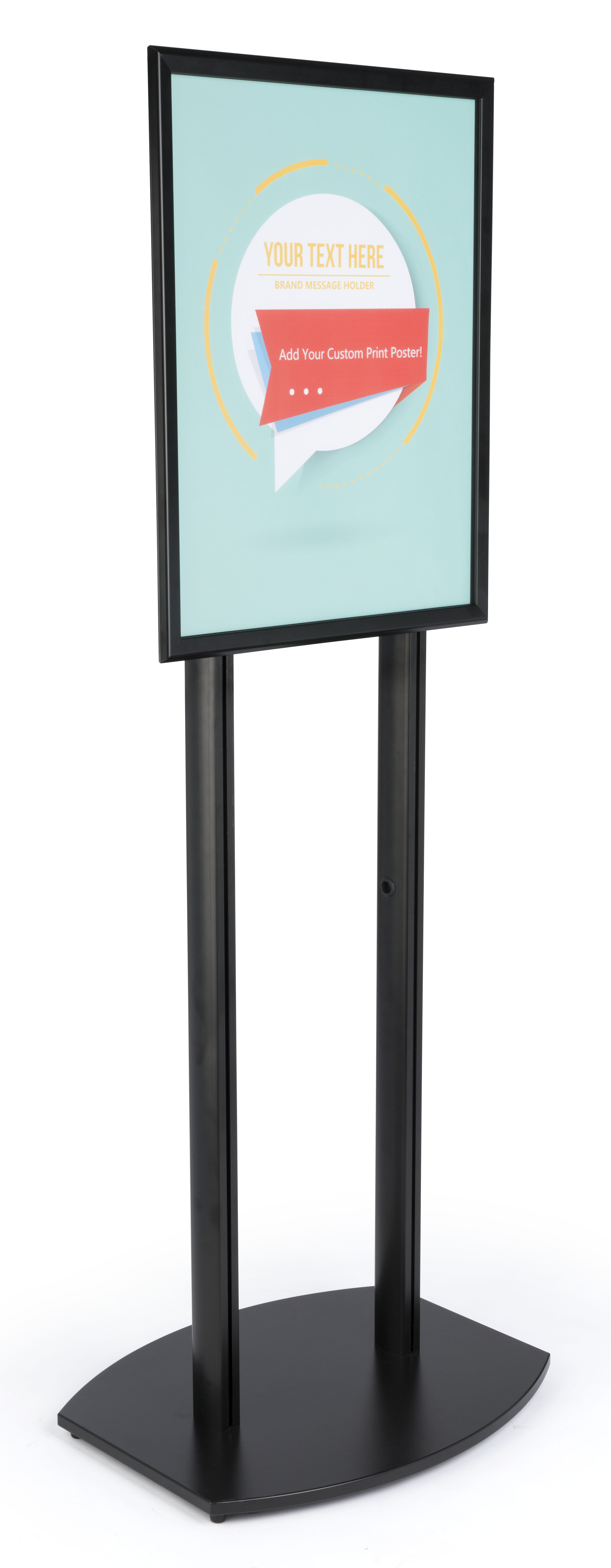 22x28 Double Pole Sign Stand | Single Sided Snap Frame | Displays2Go
