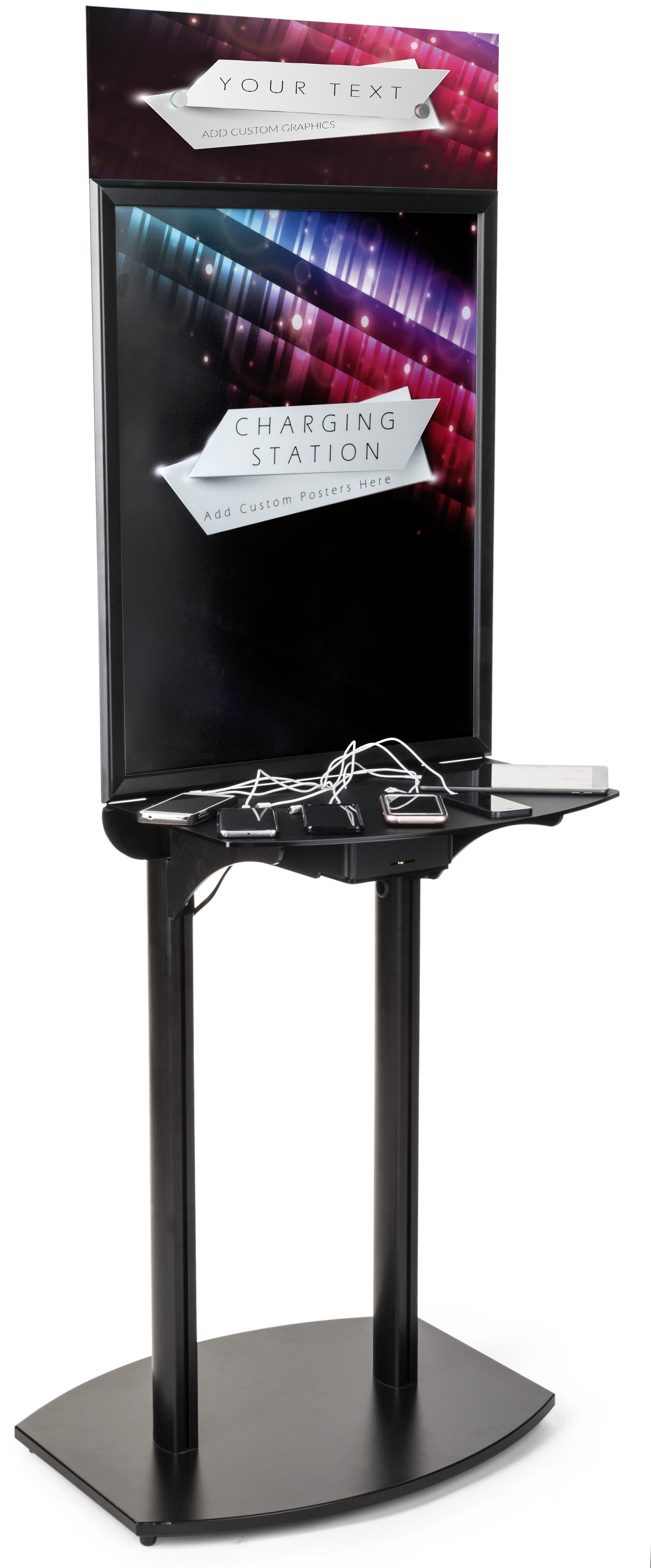 Phone Charging Info Kiosk | For iOS & Android Devices | Displays2Go