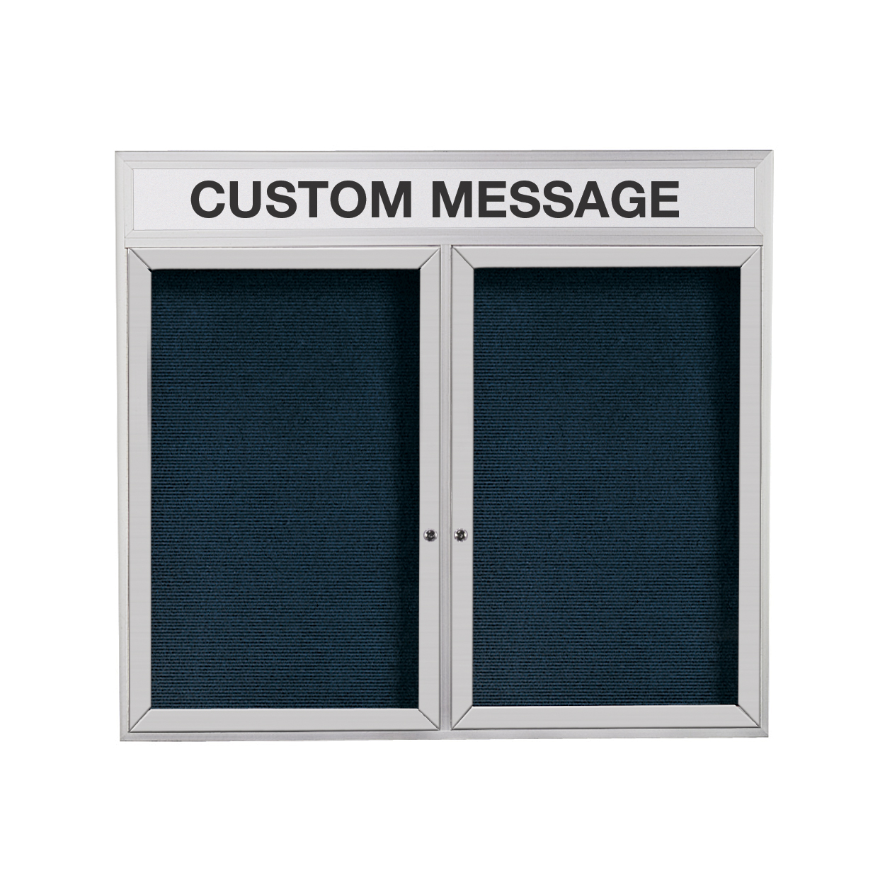 Enclosed Letter Board Signs - 60 x 36 w/ Custom Header | Displays2Go