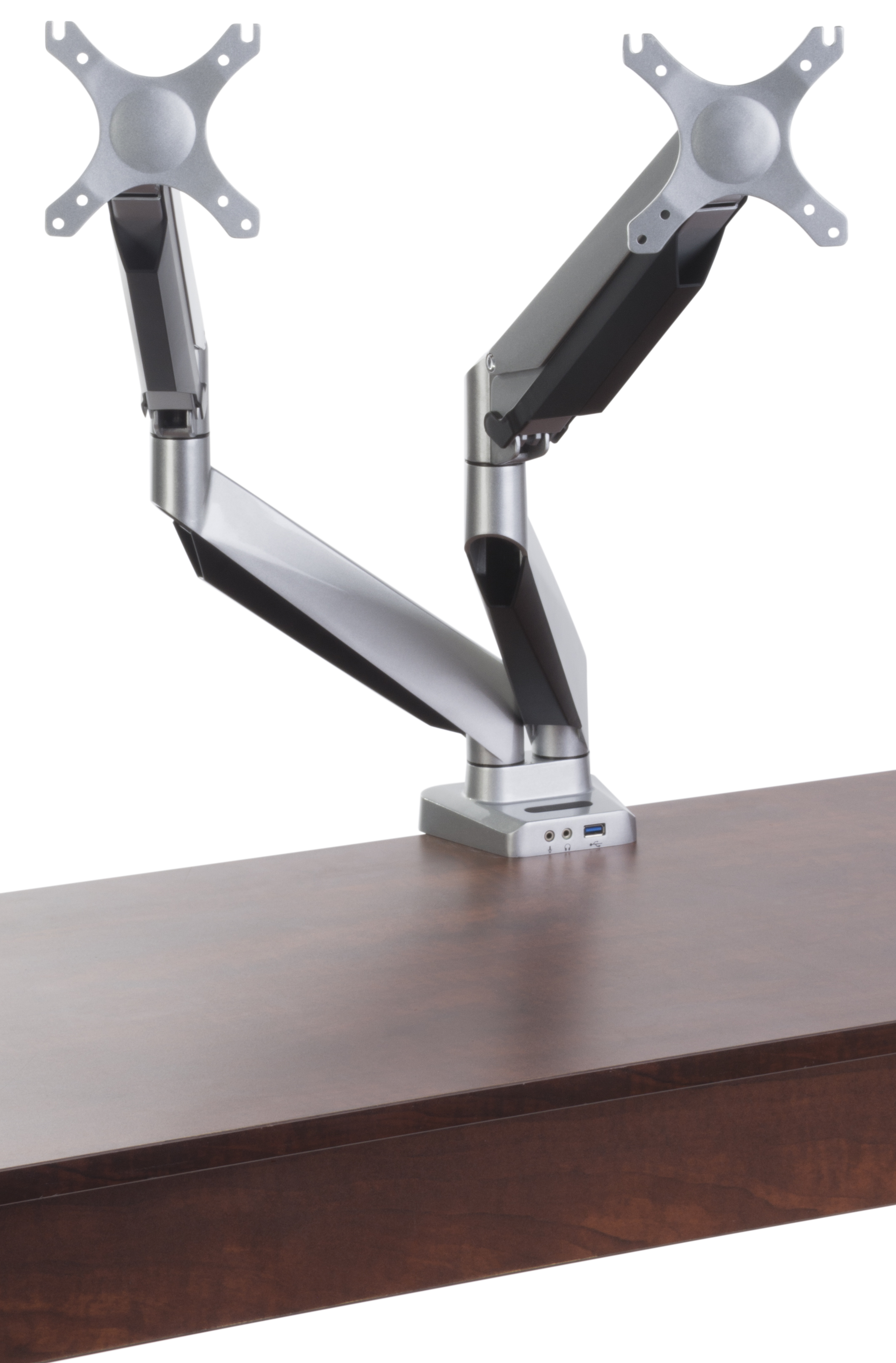 Dual Monitor Arm | Fits (2) 10”-32” Screens | Displays2Go