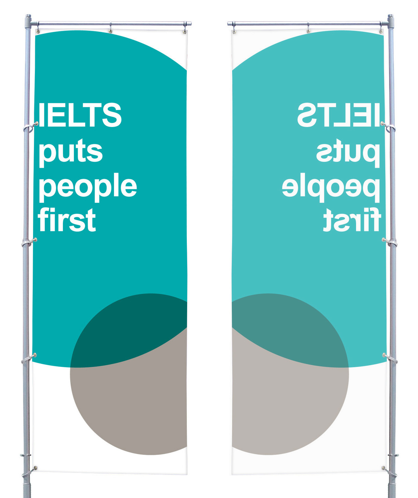 Three Color Silk Screen TriPole Flag