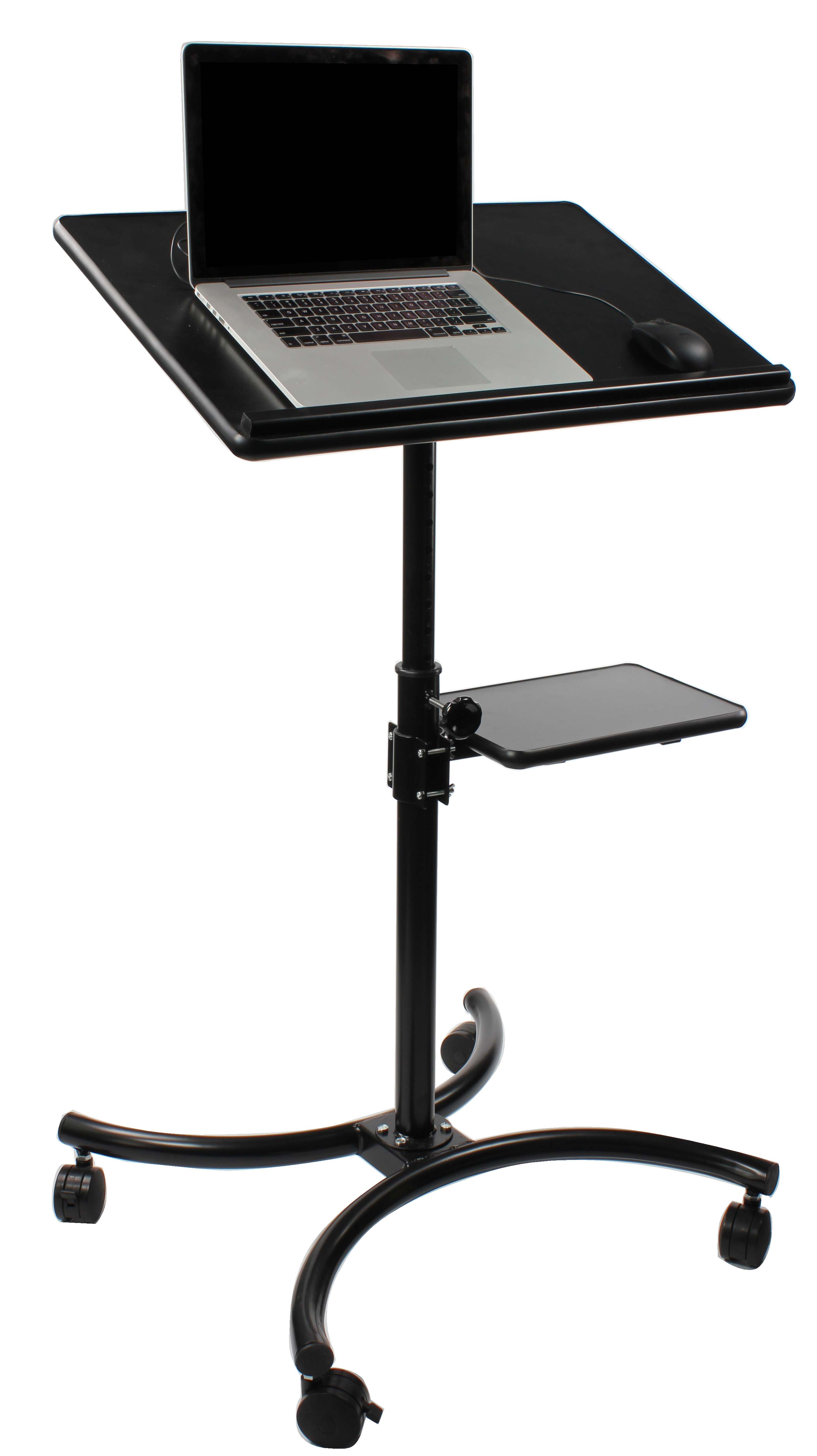 Laptop Notebook Stand | 28" Platform & Stationary Shelf | Displays2Go