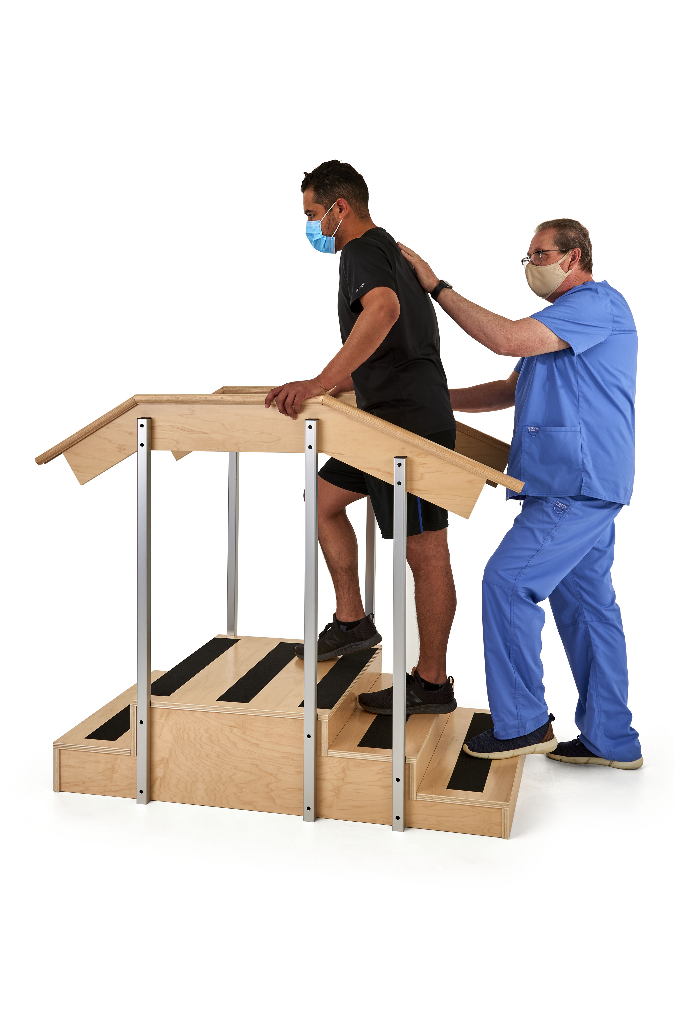 Straight Physical Therapy Rehab Stairs - Anti Slip Safety Treads ...