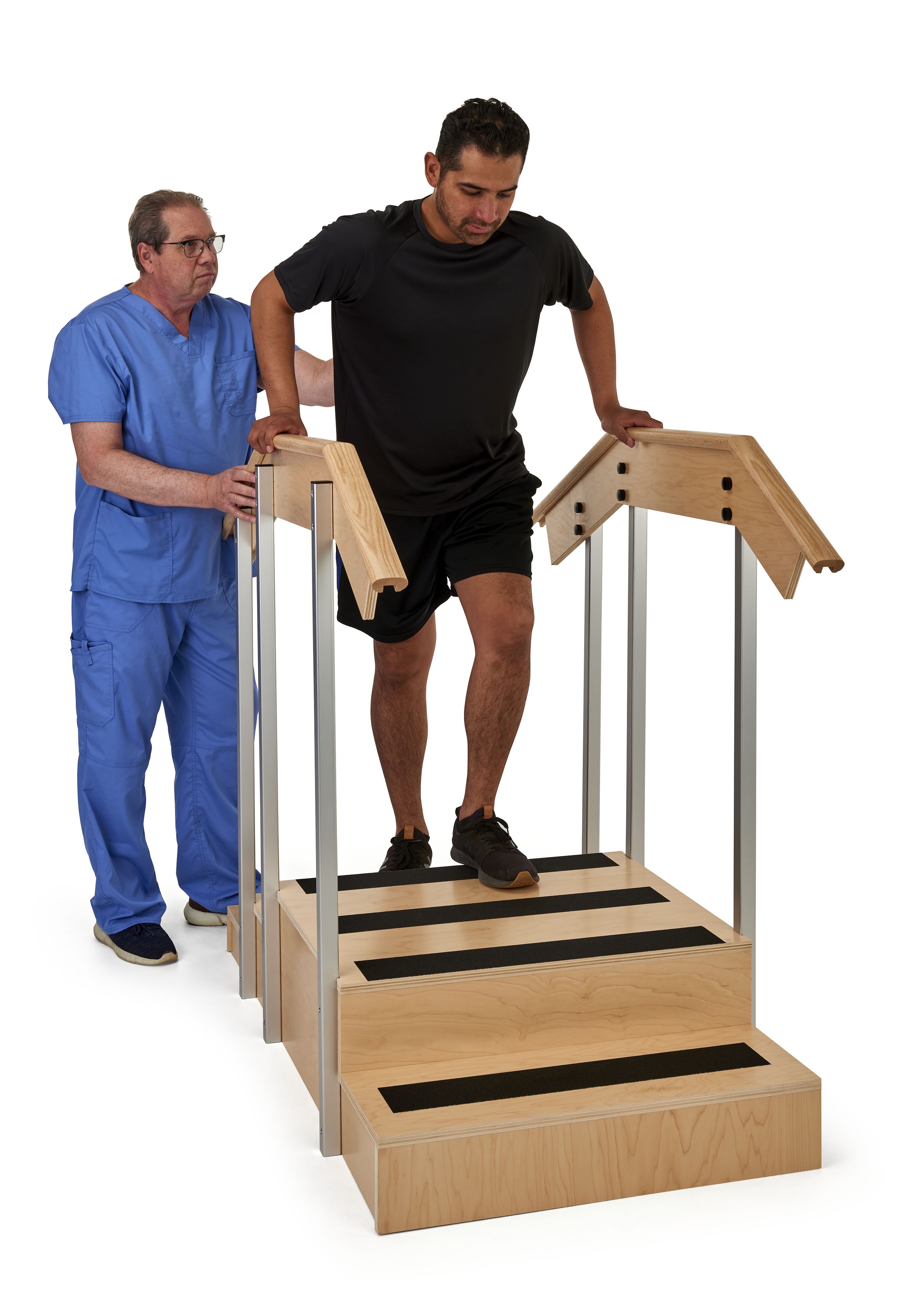 Straight Physical Therapy Rehab Stairs - Anti Slip Safety Treads ...