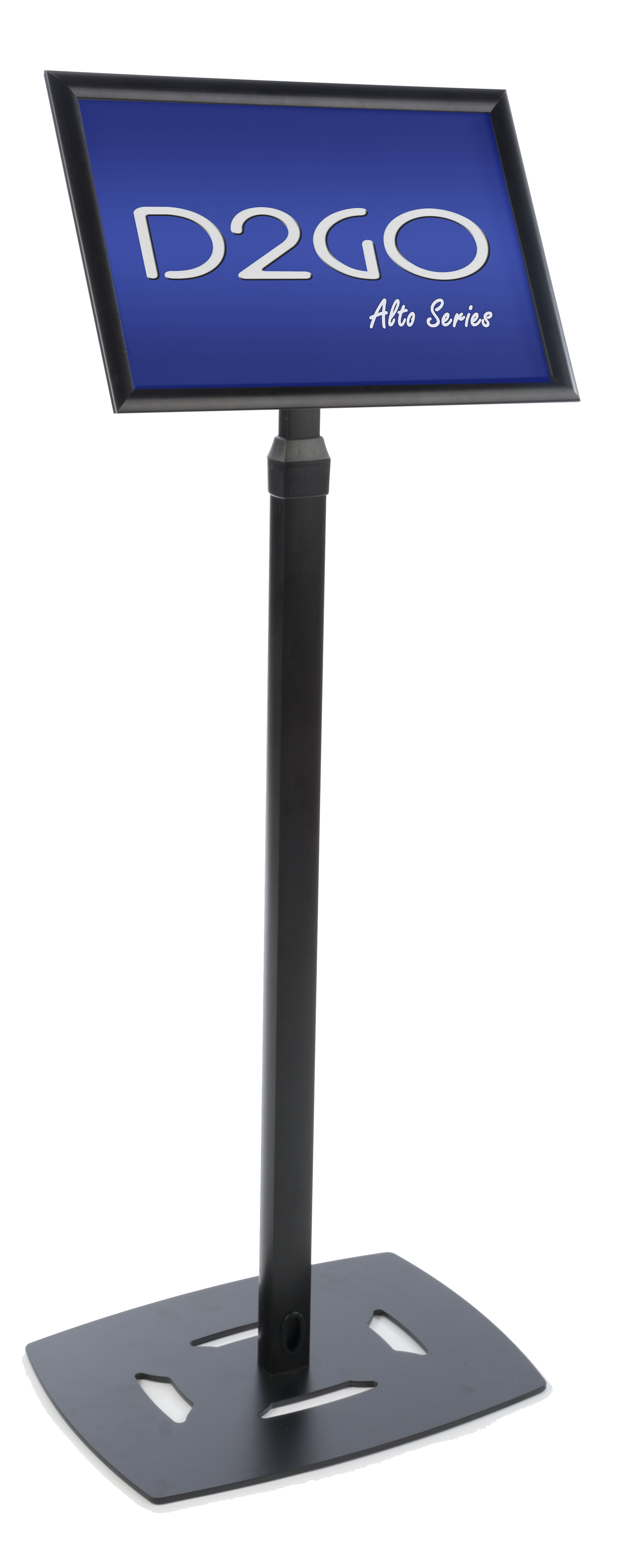 Black 11 x 17 Poster Frame Pedestal | Rotating & Tilting | Displays2Go