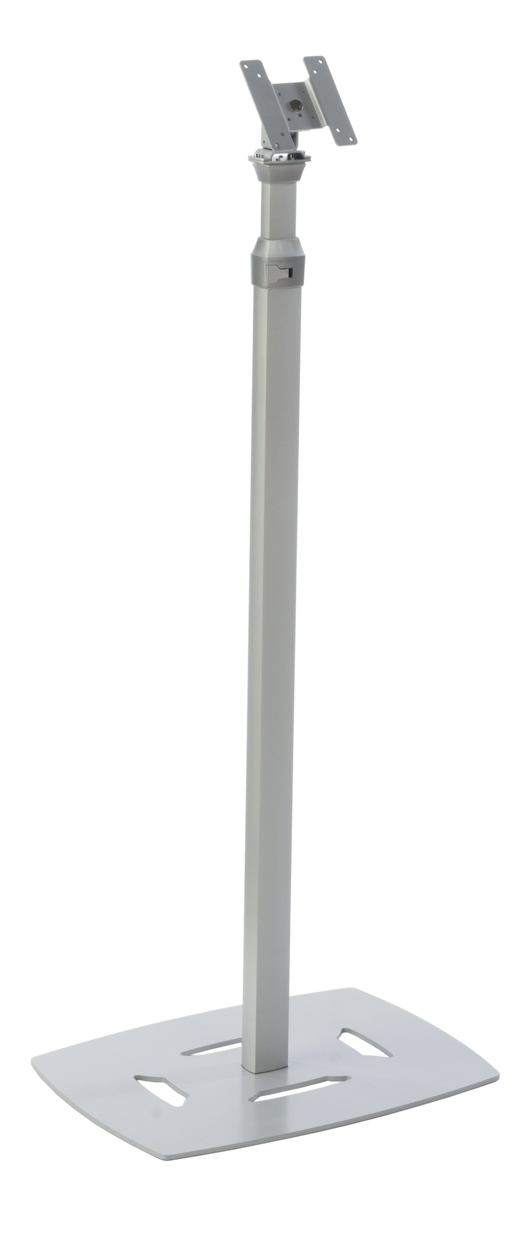 Silver Universal Floor Stand | Tilting & Rotating | Displays2Go