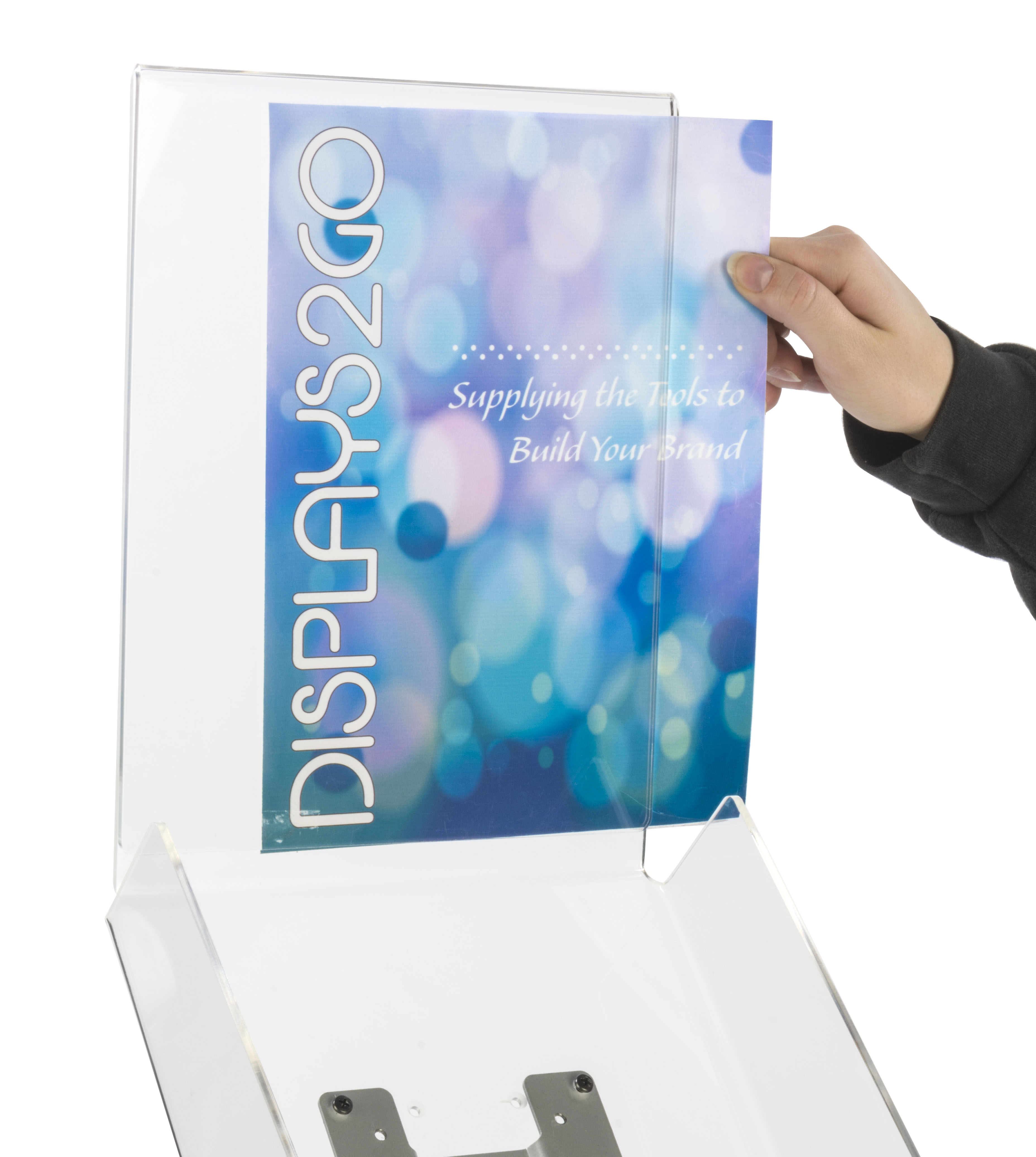 Literature Stand With Sign Frame | Displays2Go