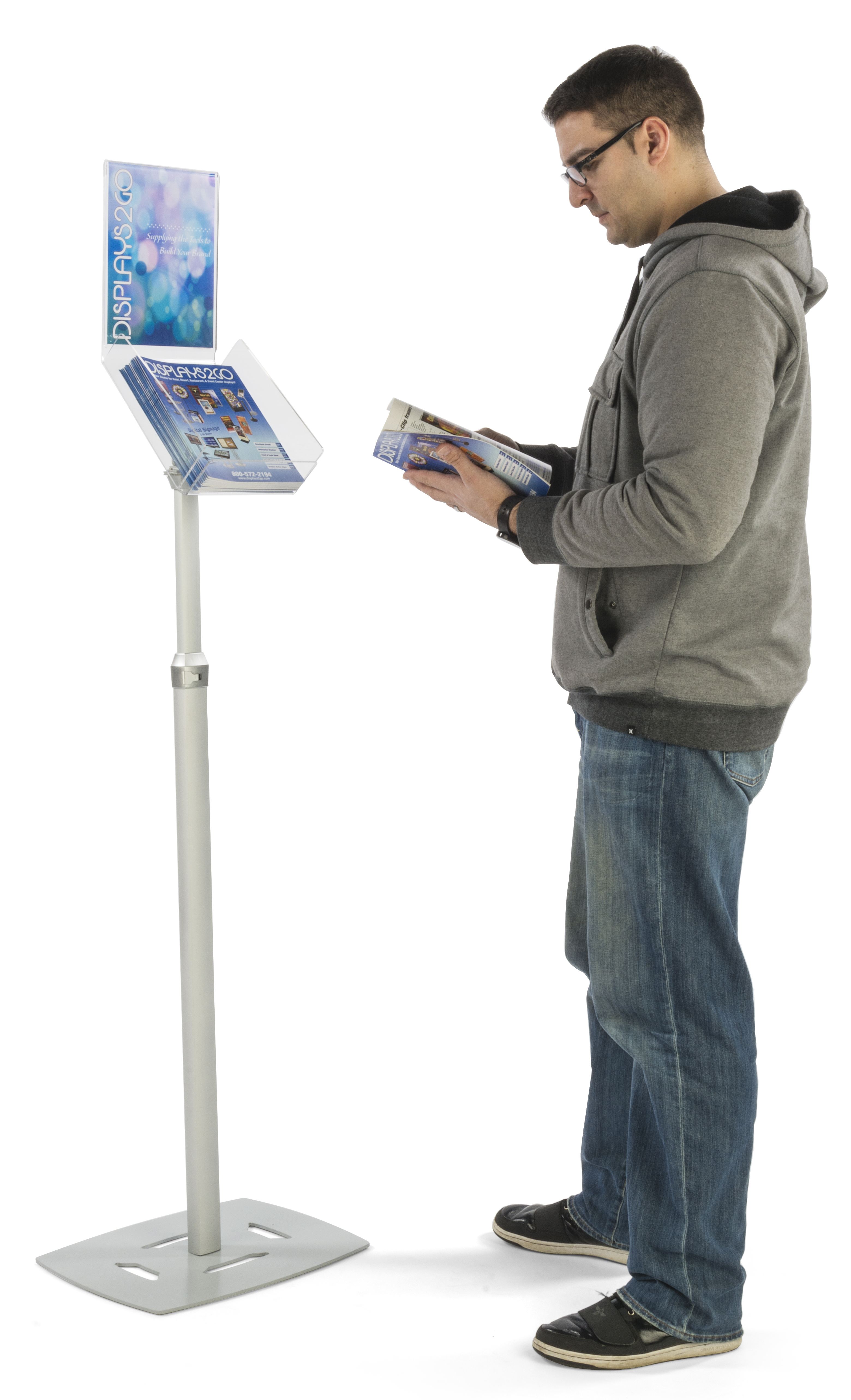 Literature Stand With Sign Frame | Displays2Go