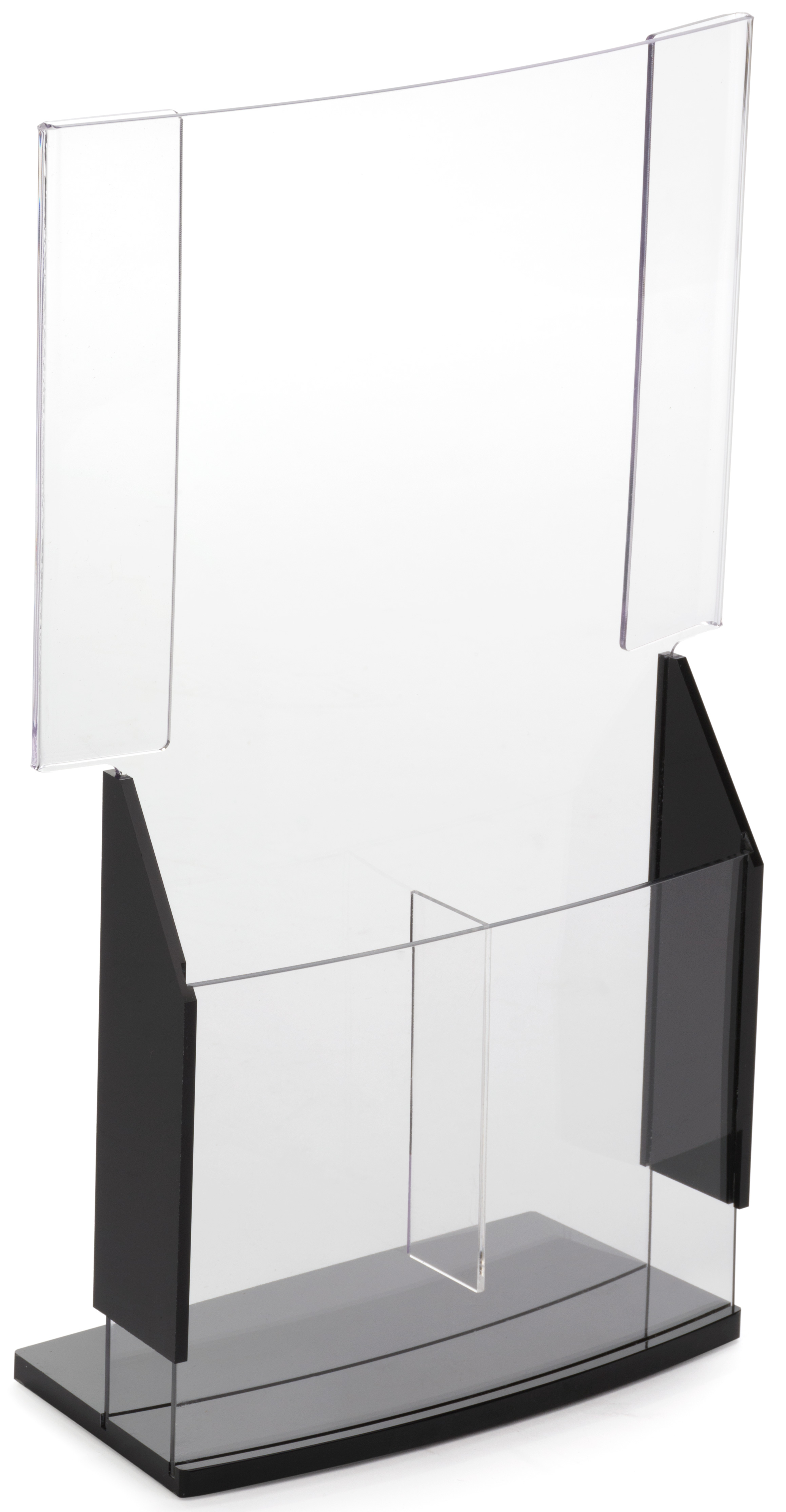 Convex Sign Holder & Brochure Display | 11" x 8.5" Frame & (2) Pockets ...