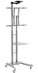 Rolling TV Stands | Flat Screen Workstations with Wheels