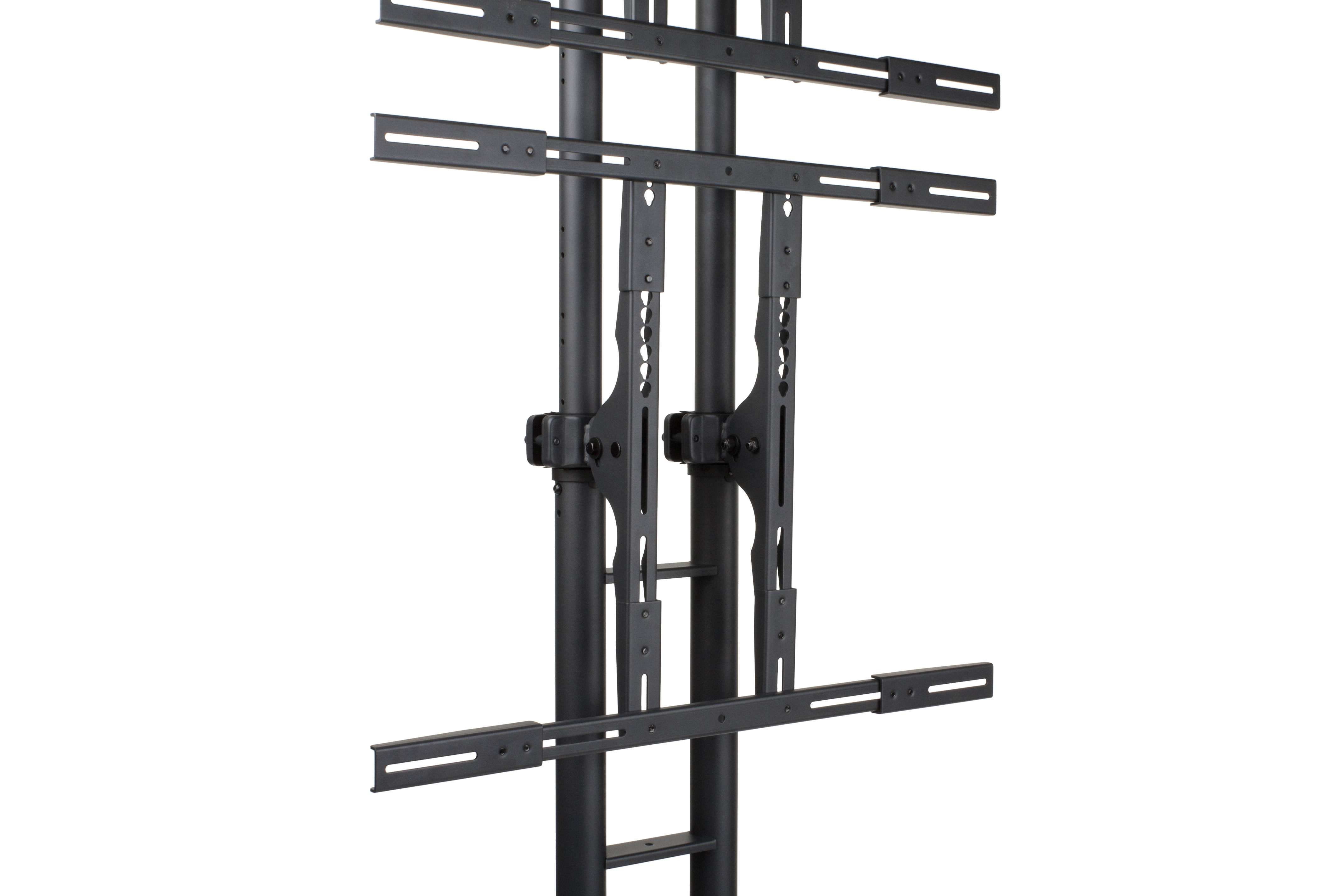 Flat Screen TV Racks | Dual Monitor Stand for Windows & Storefronts ...