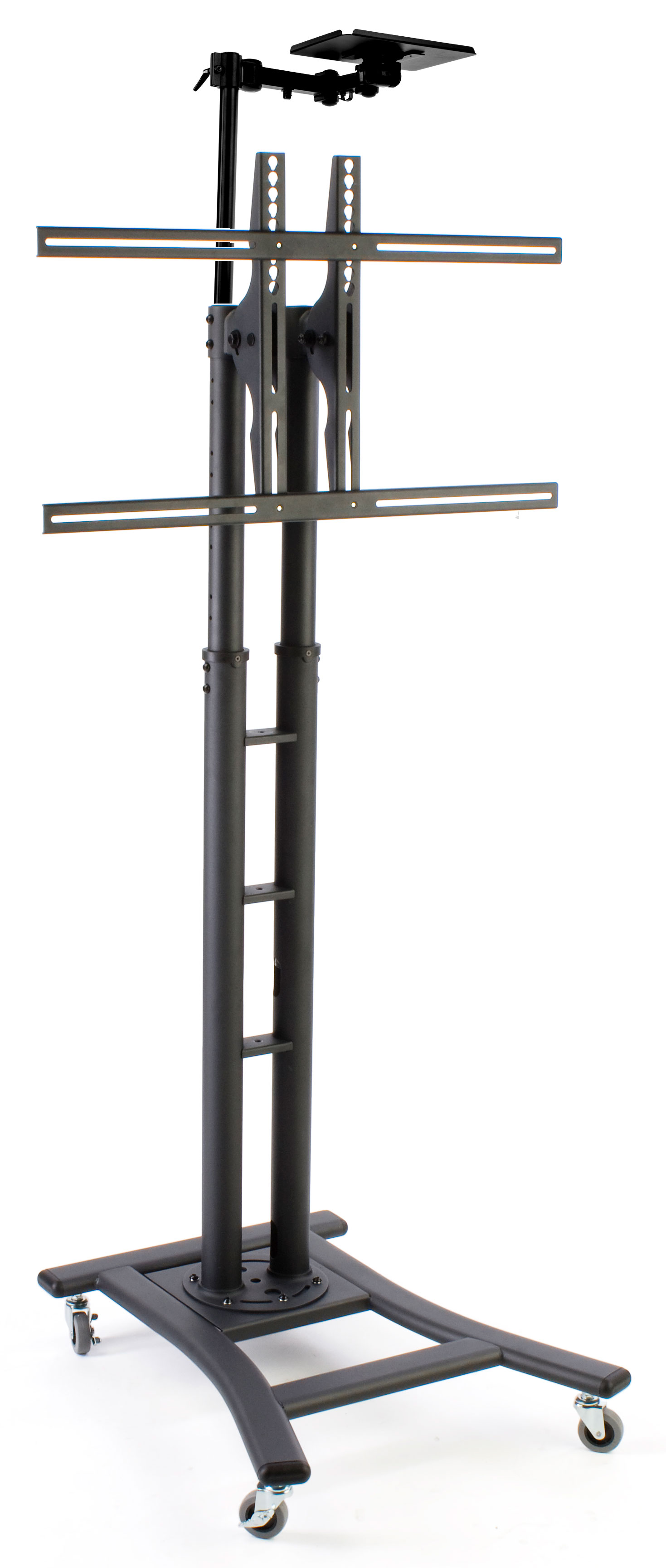 LCD Stand | Adjustable with Camera Shelf for 37”-70” Screens | Displays2Go