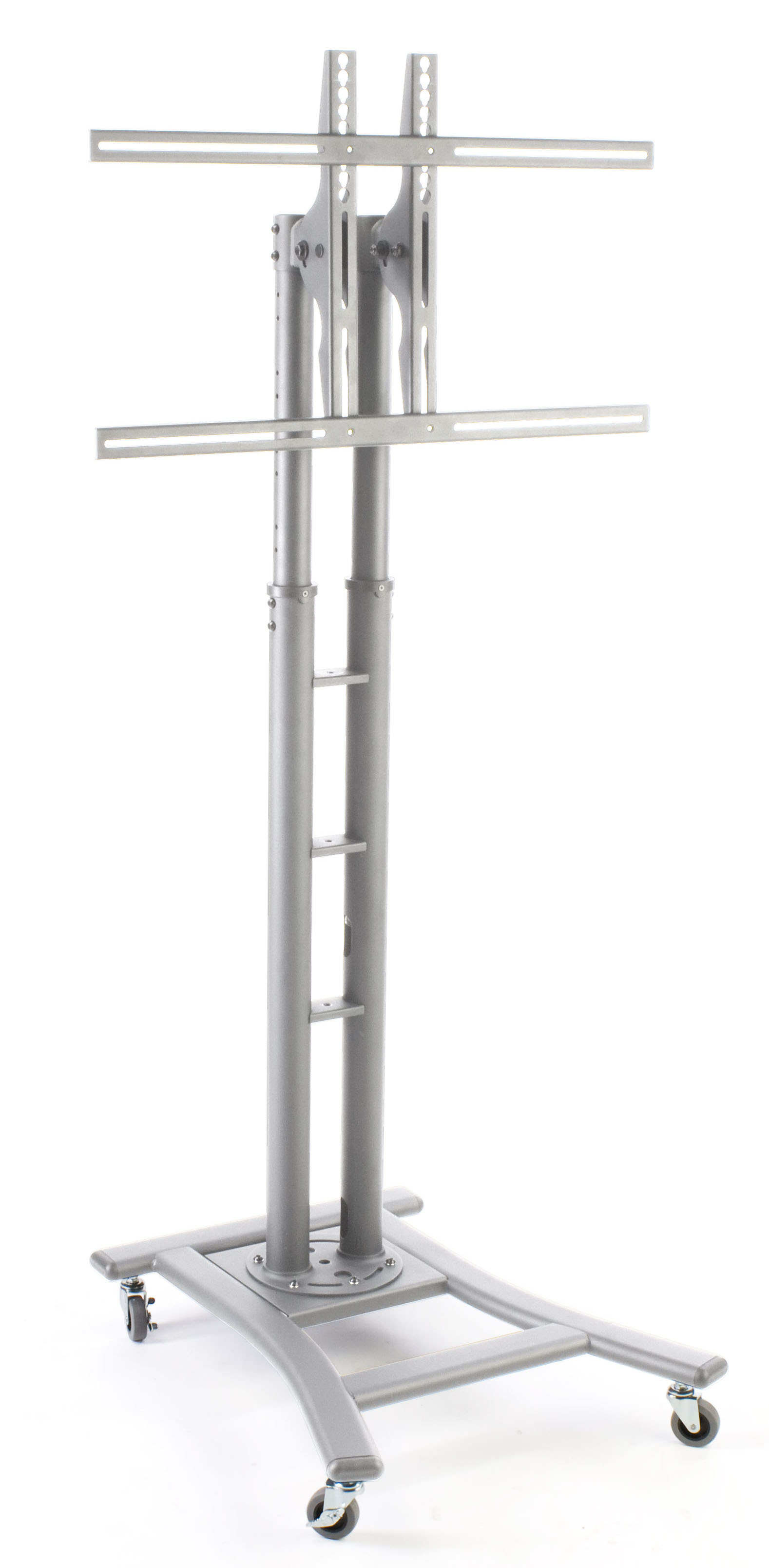 Flat Screen TV Stand on Wheels | Height Adjusting Monitor Mount ...