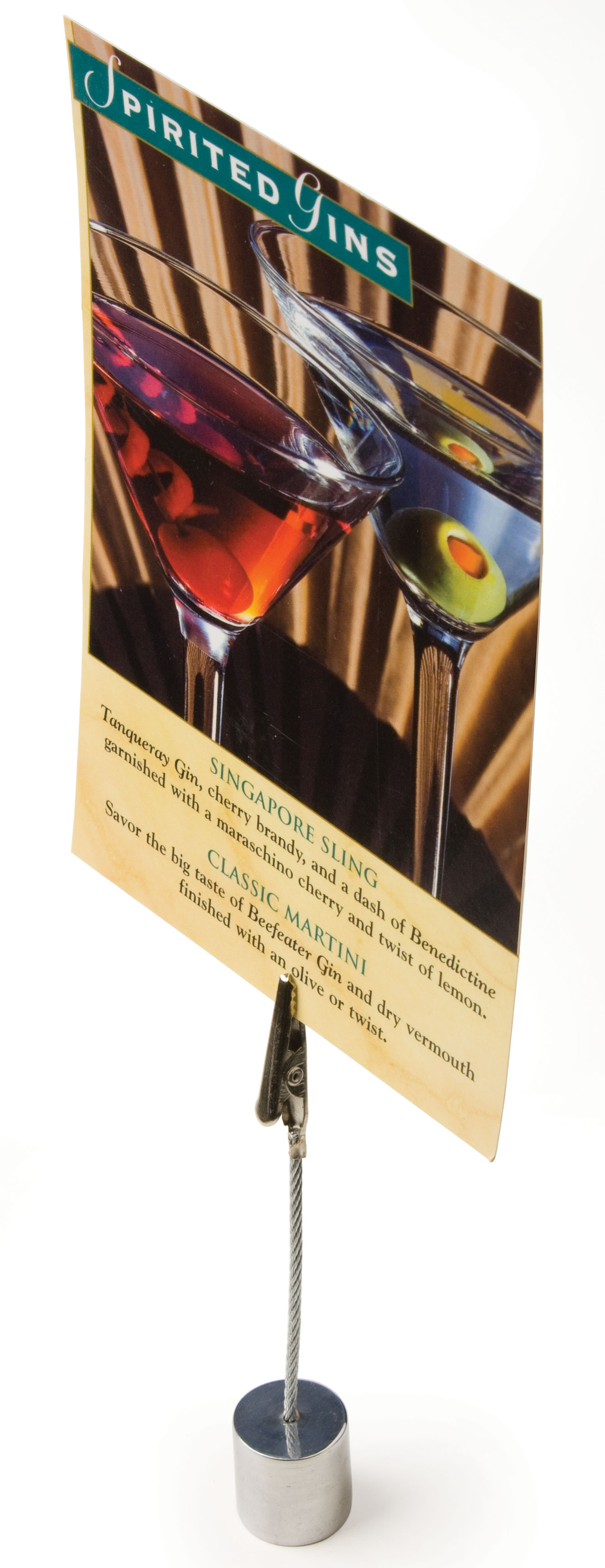 Table Number Stand | Silver Base Holds Placecards | Displays2Go