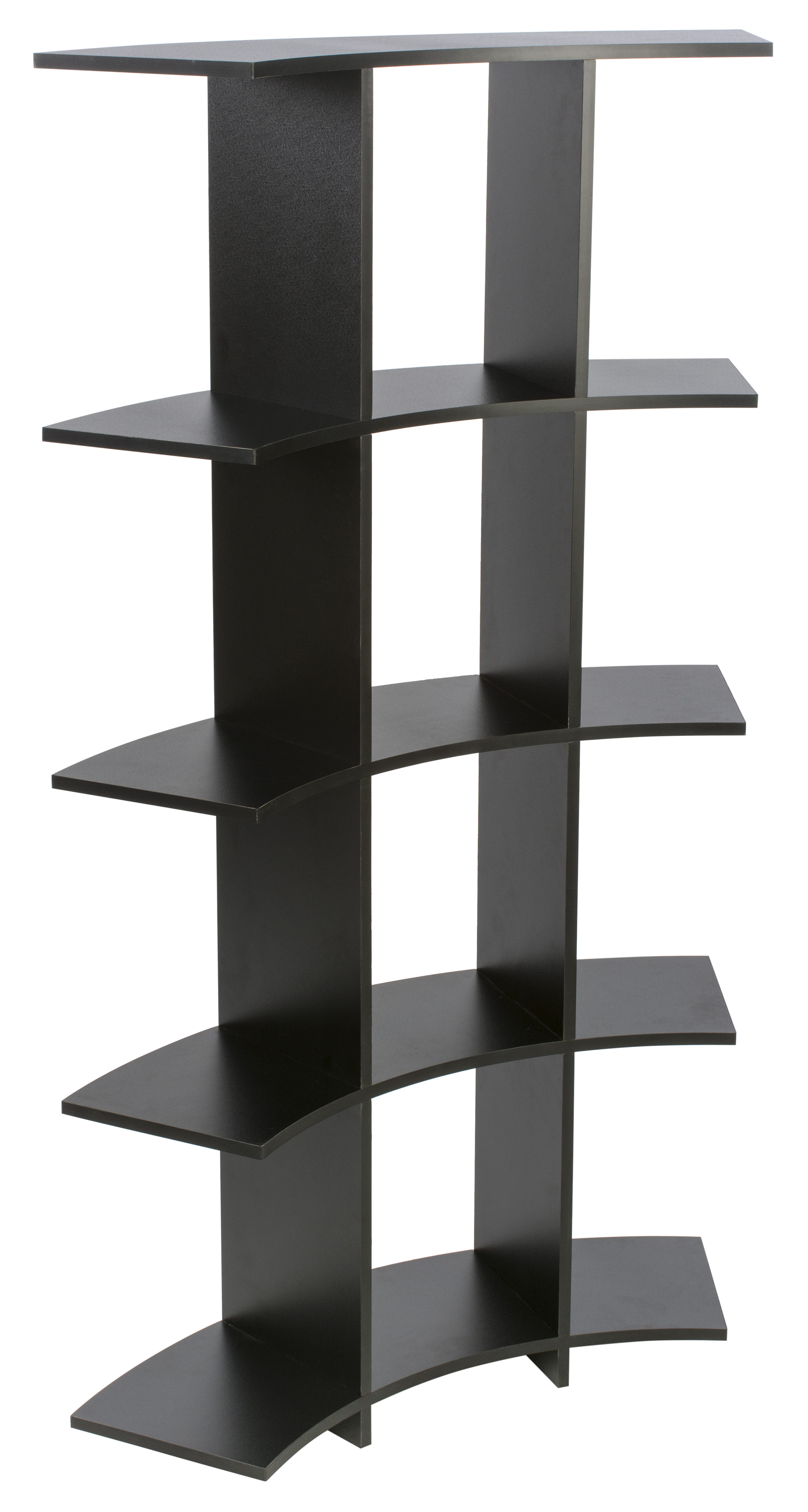 Curved Wooden Shelves | 12 Contoured Open Front Storage Cubes | Displays2Go