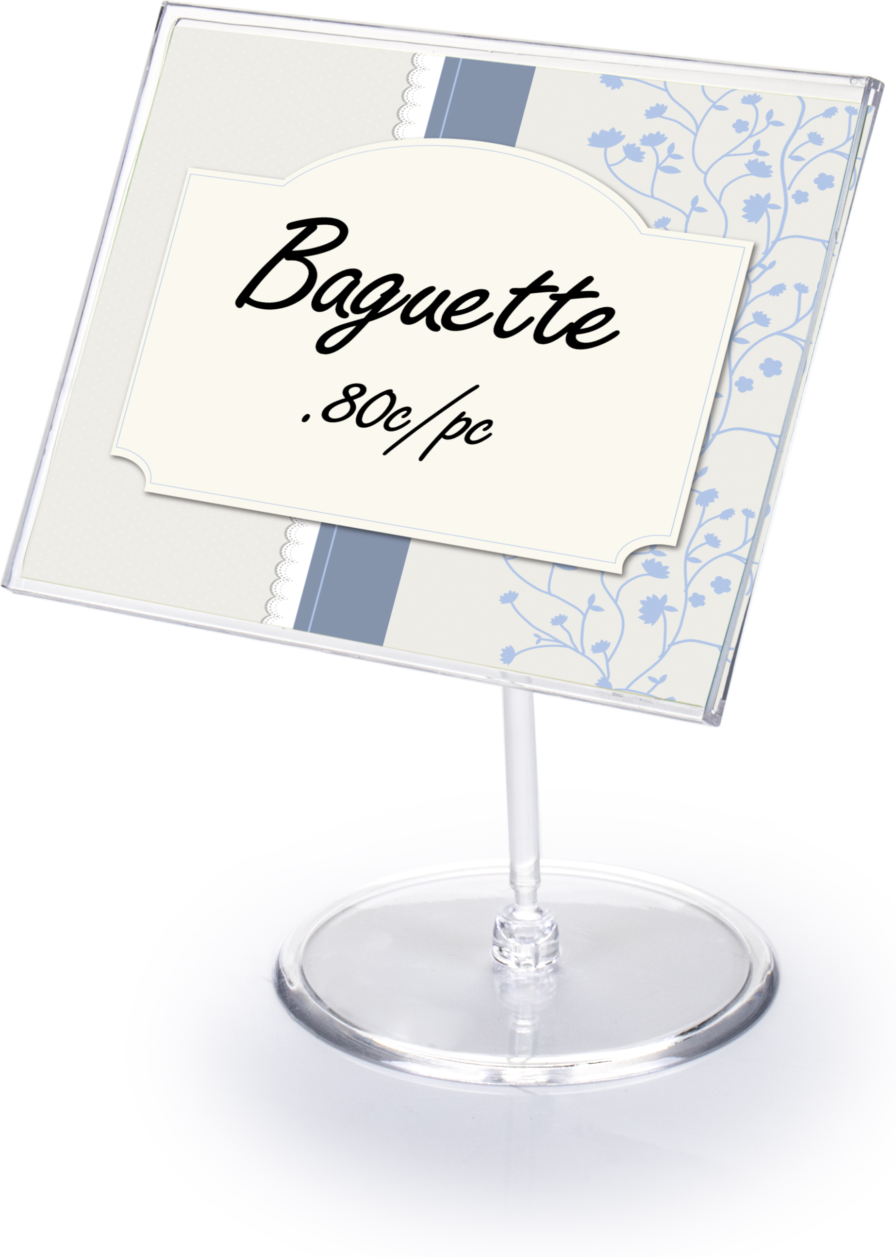 Table Sign Stand | 5-1/2” Tall Holder with Picture Clip | Displays2Go