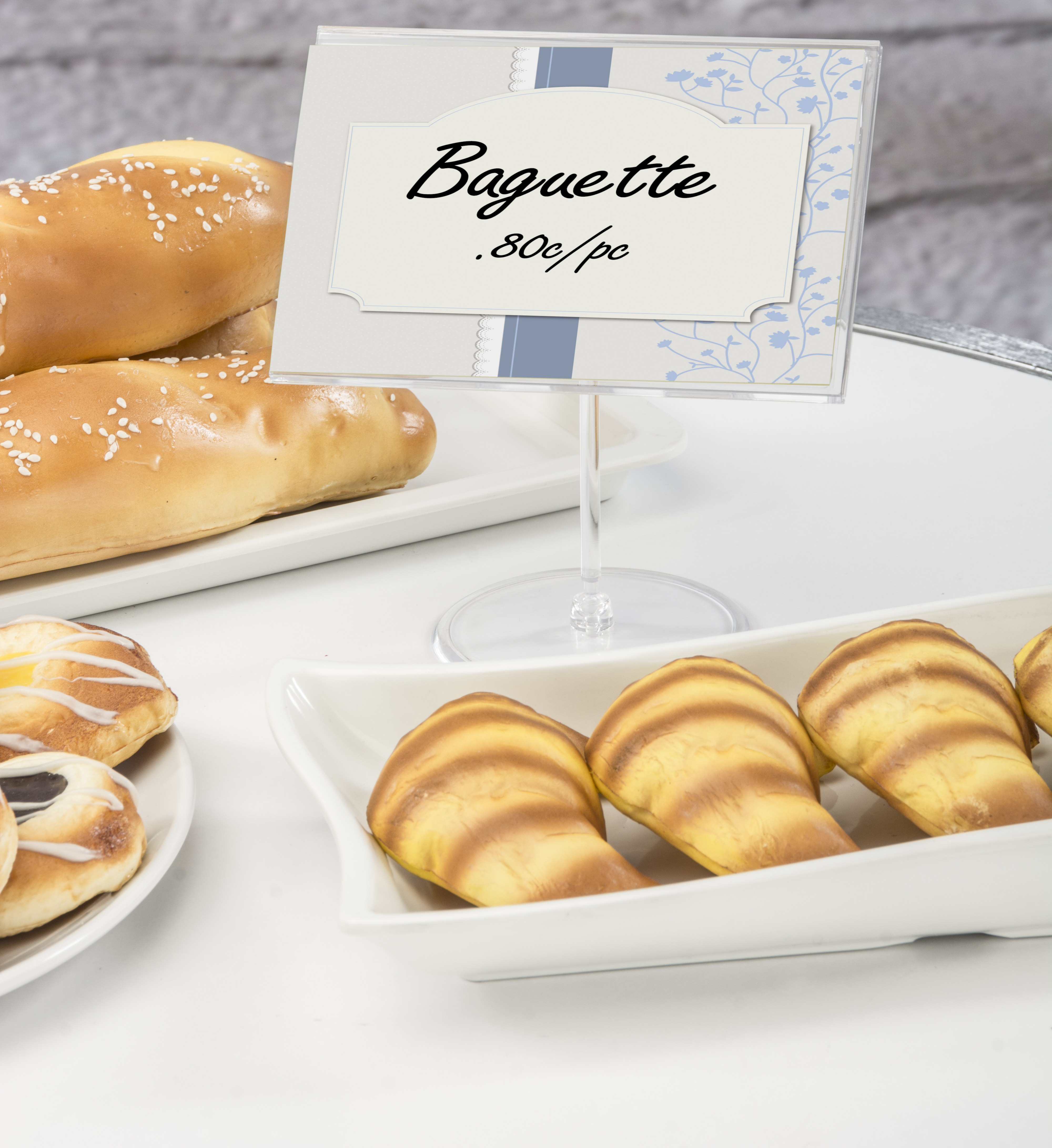Table Sign Stand | 5-1/2” Tall Holder with Picture Clip | Displays2Go