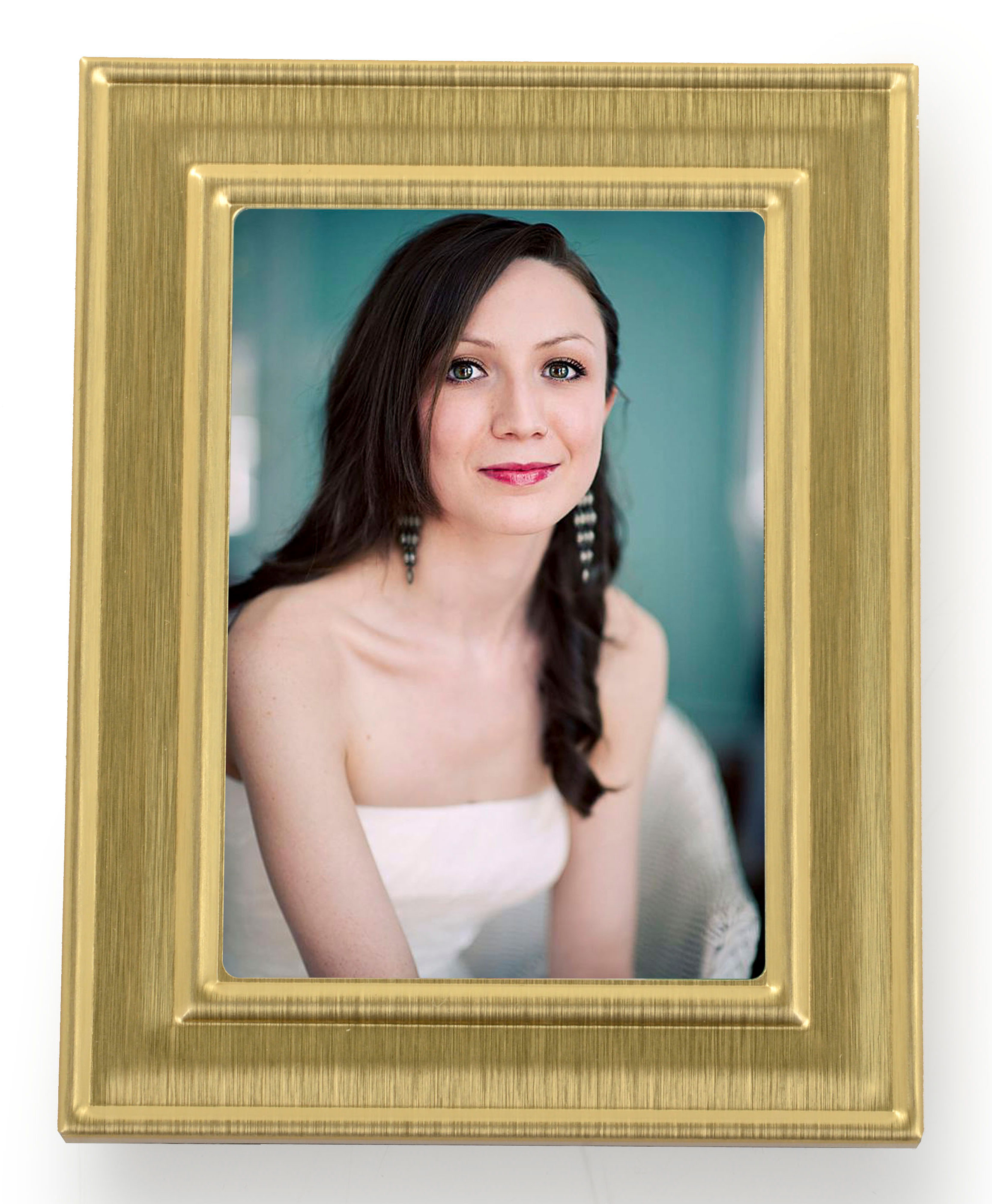 Molded Picture Frame | Gold Display for 2" x 3" Prints | Displays2Go