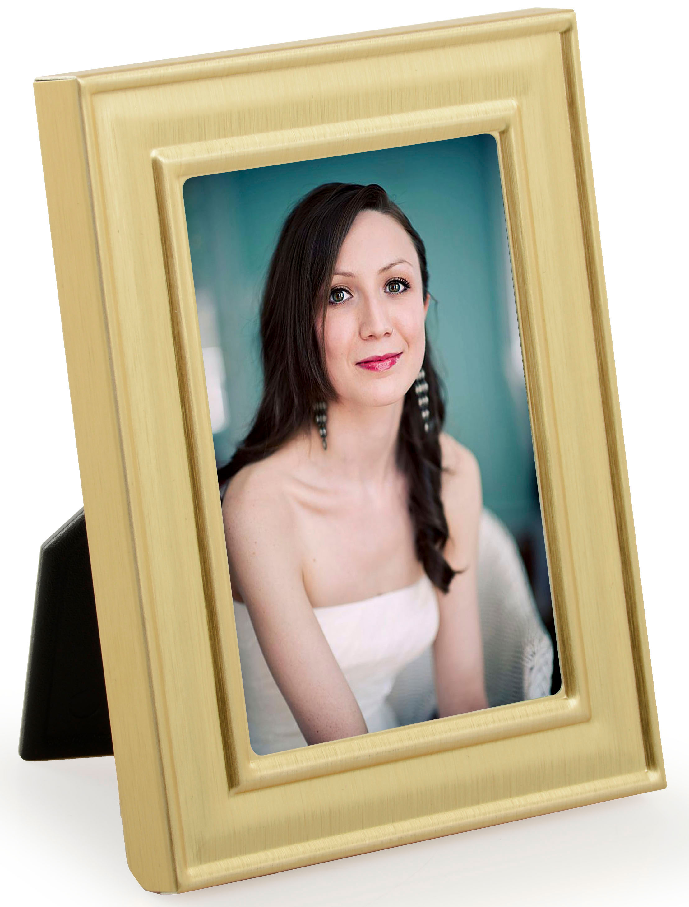 Molded Picture Frame | Gold Display for 2" x 3" Prints | Displays2Go