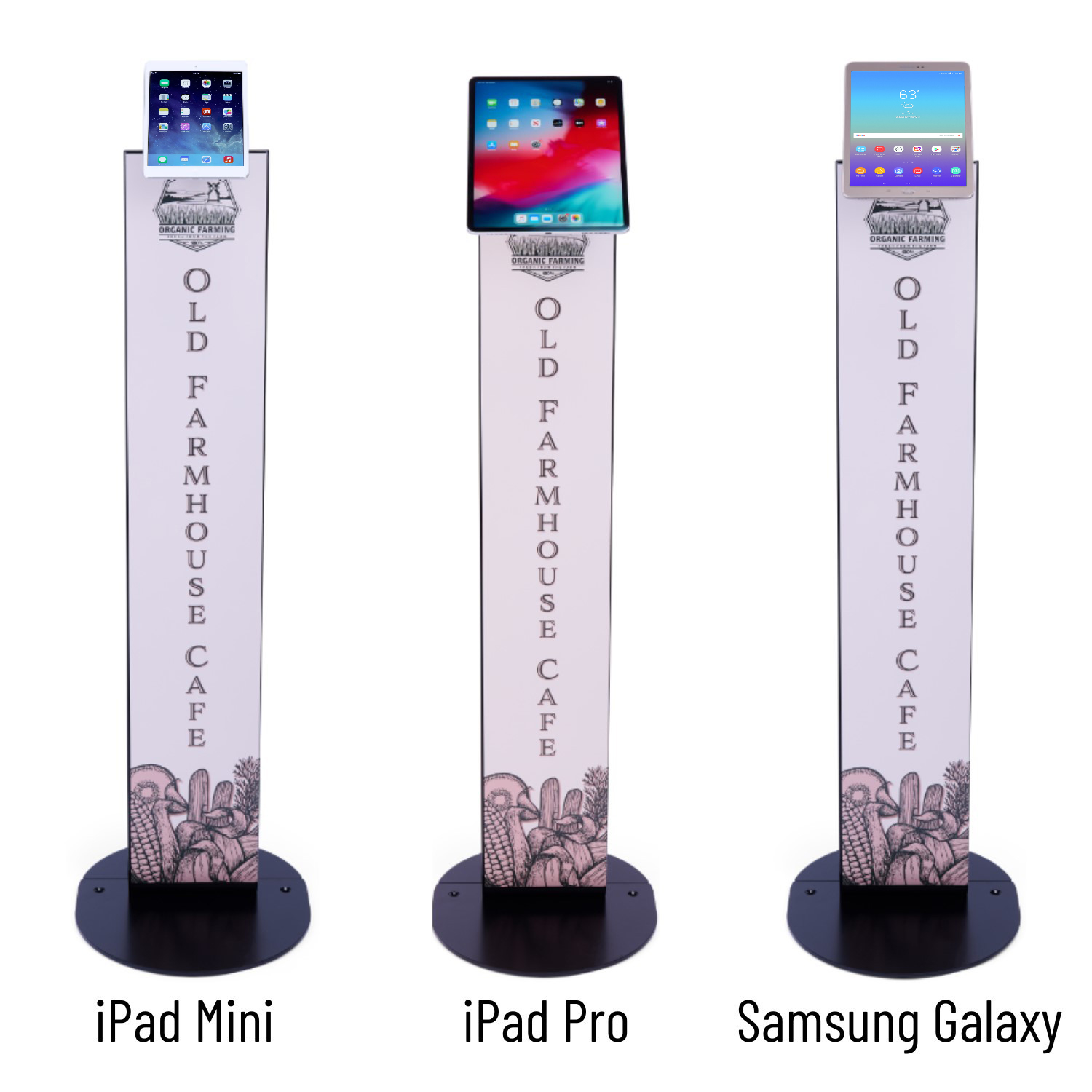 Magnetic Tablet Kiosk Stand | Custom Printed Design | Displays2Go