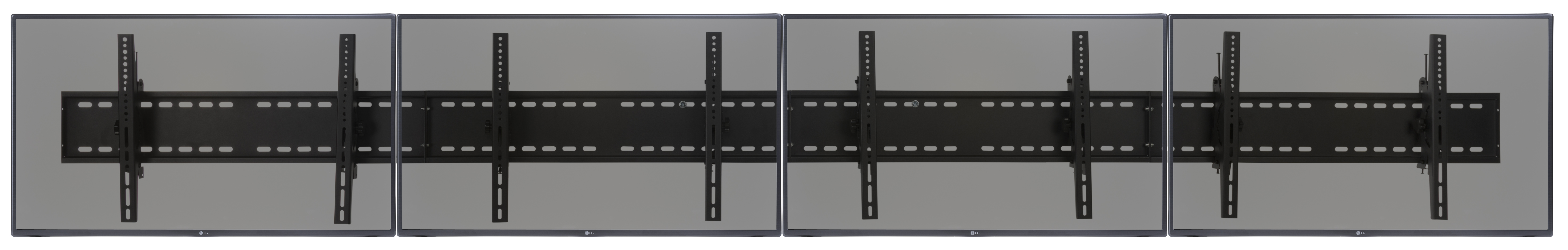 4-Monitor Wall Bracket | Landscape Orientation | Displays2Go
