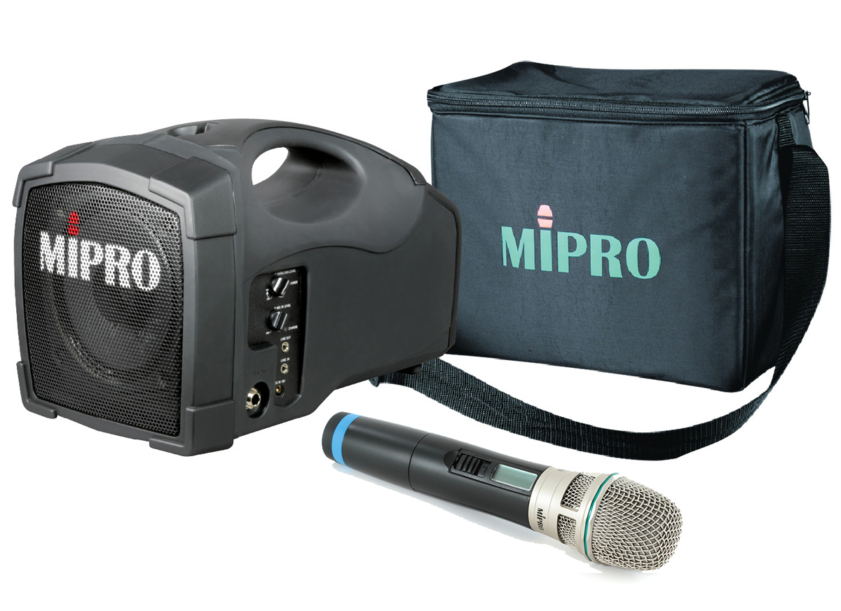 Compact PA System | 5” Full Range Speaker & Wireless Microphone ...