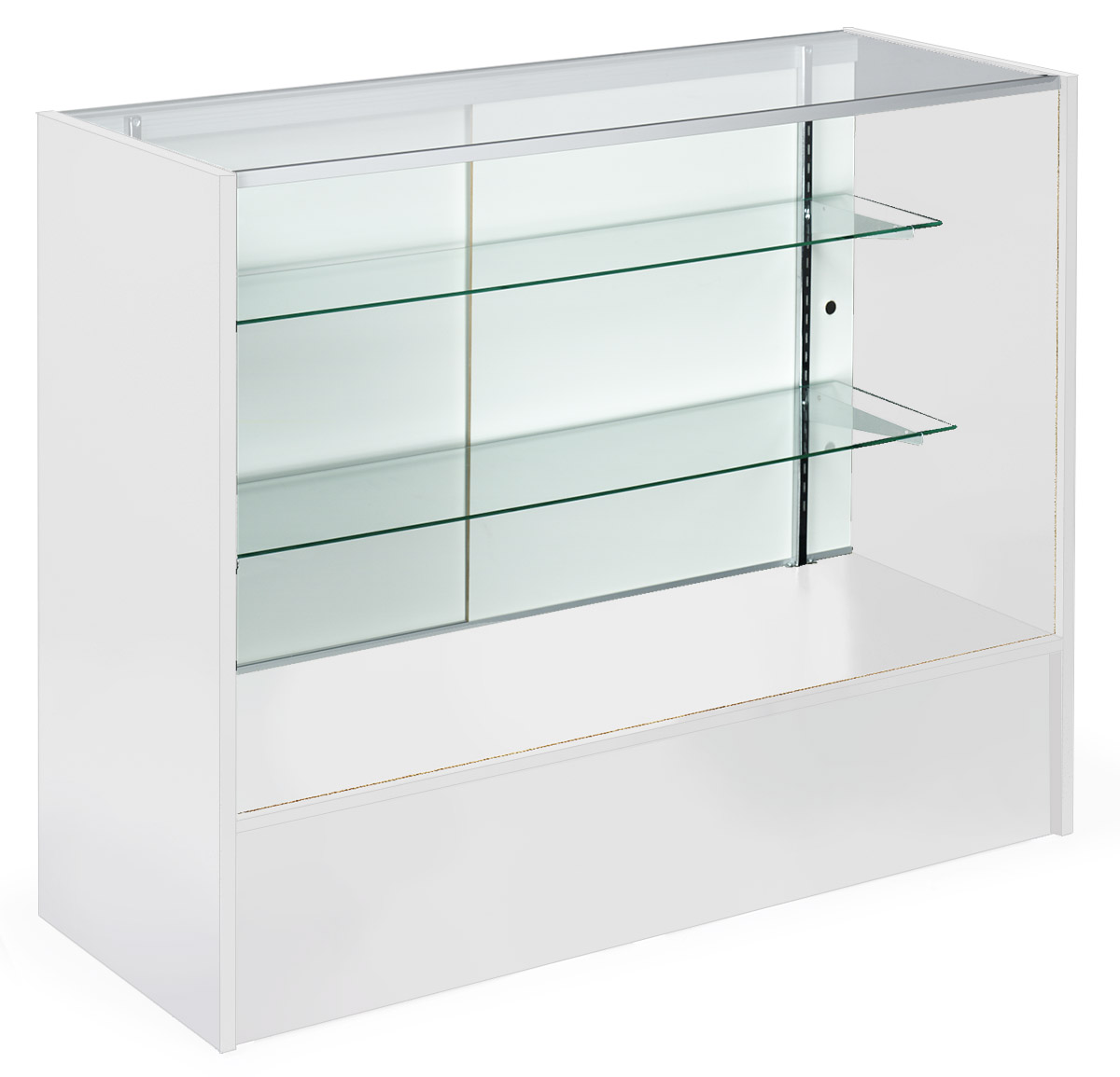 LED Lit Trophy Case Glass Display Cabinet 72" Full Vision Display ...